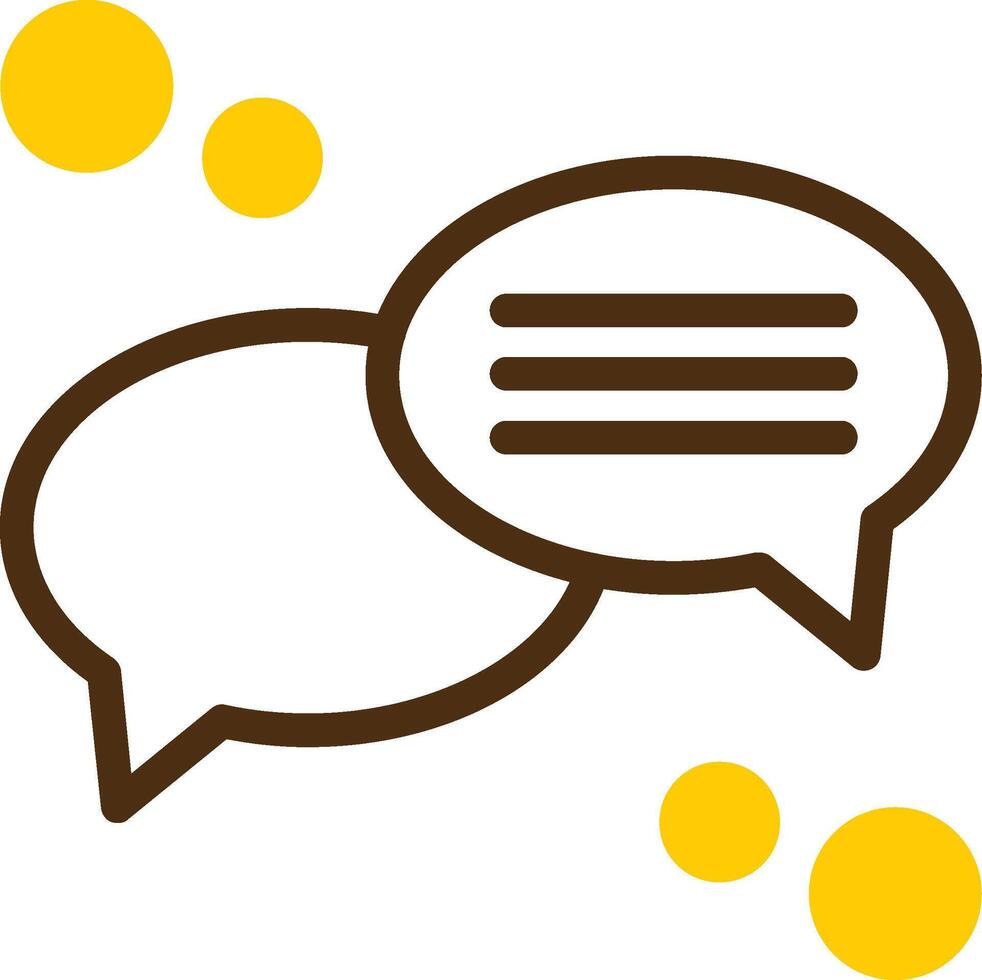 Speech Bubble Yellow Lieanr Circle Icon 39479945 Vector Art At Vecteezy