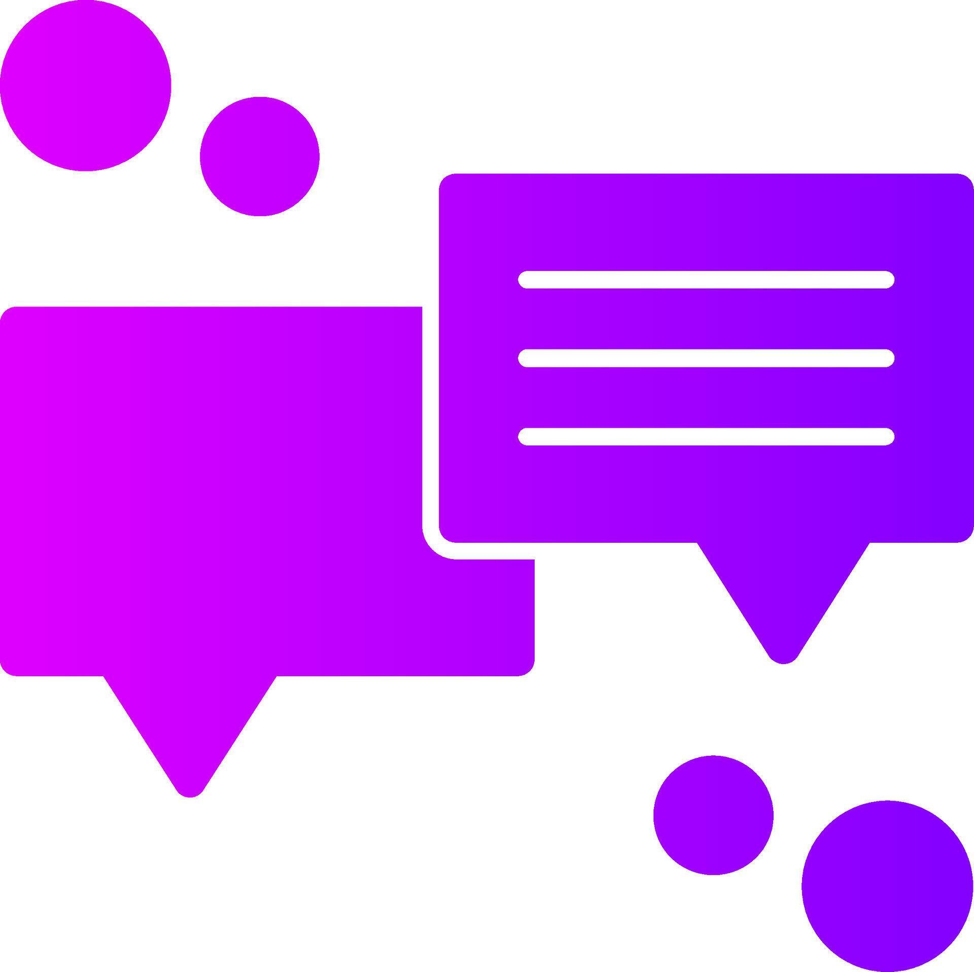 Chat bubble Solid Multi Gradient Icon 39479952 Vector Art at Vecteezy