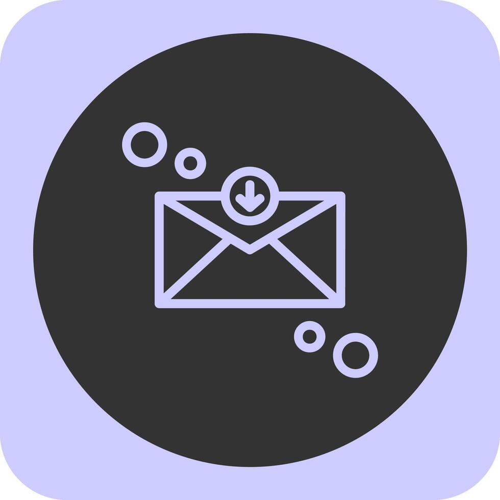 Message received Linear Round Icon 39480235 Vector Art at Vecteezy