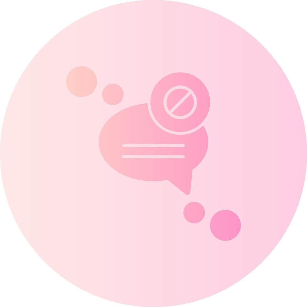 Message blocked Gradient Circle Icon 39480363 Vector Art at Vecteezy