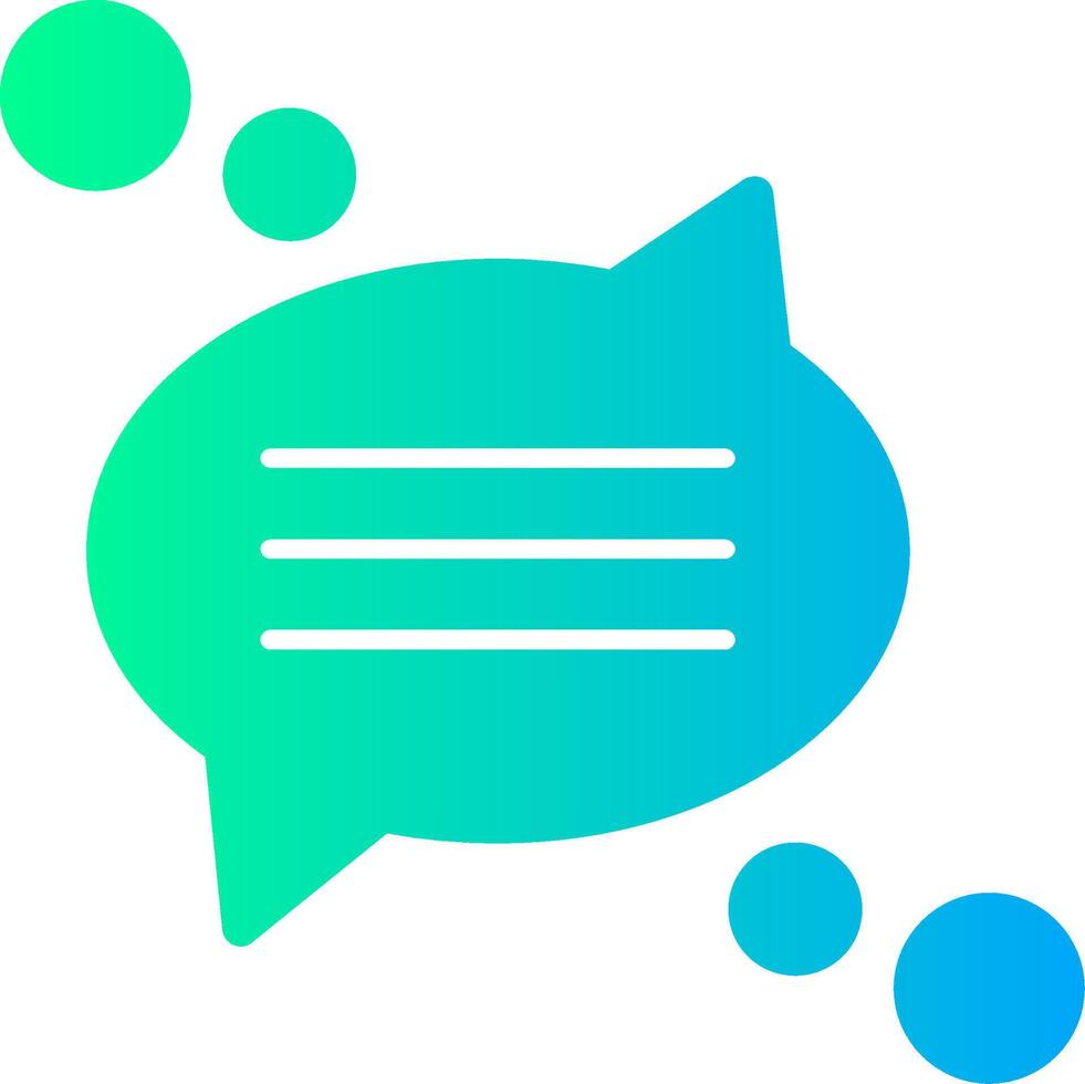 Group conversation Solid Multi Gradient Icon 39480456 Vector Art at ...