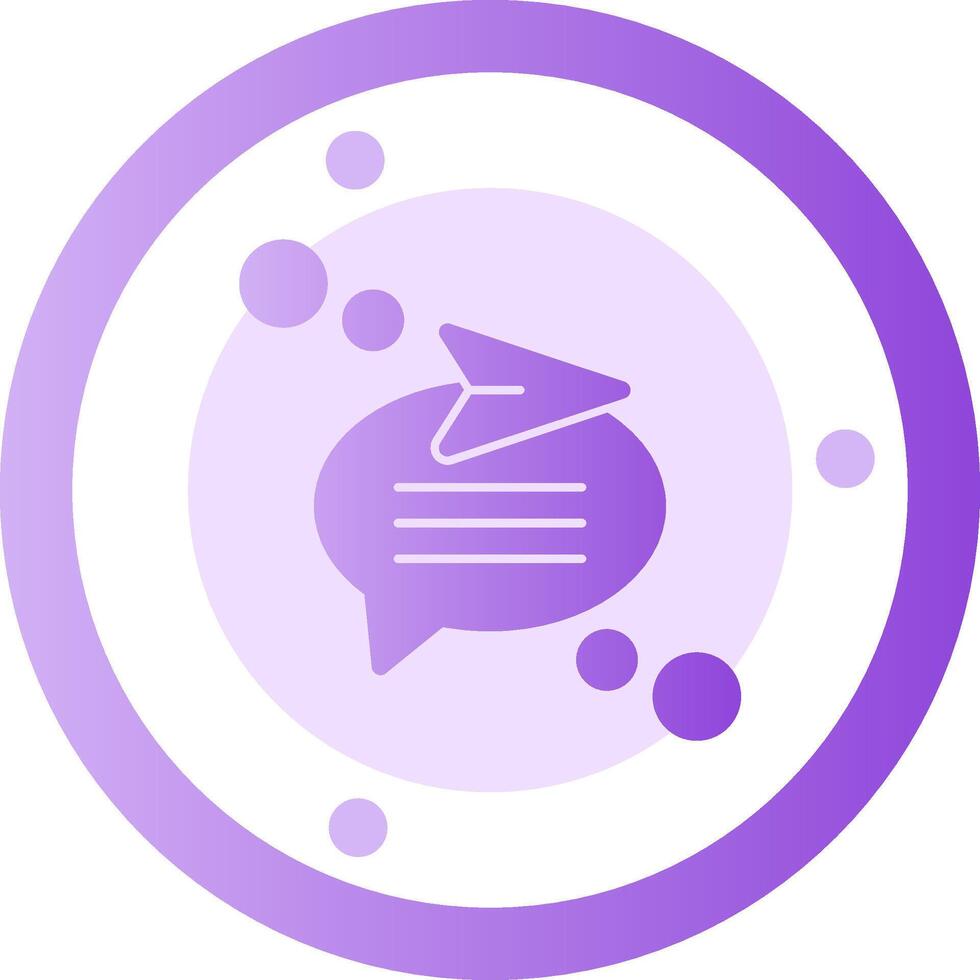 Send message Glyph Gradient Icon 39480717 Vector Art at Vecteezy