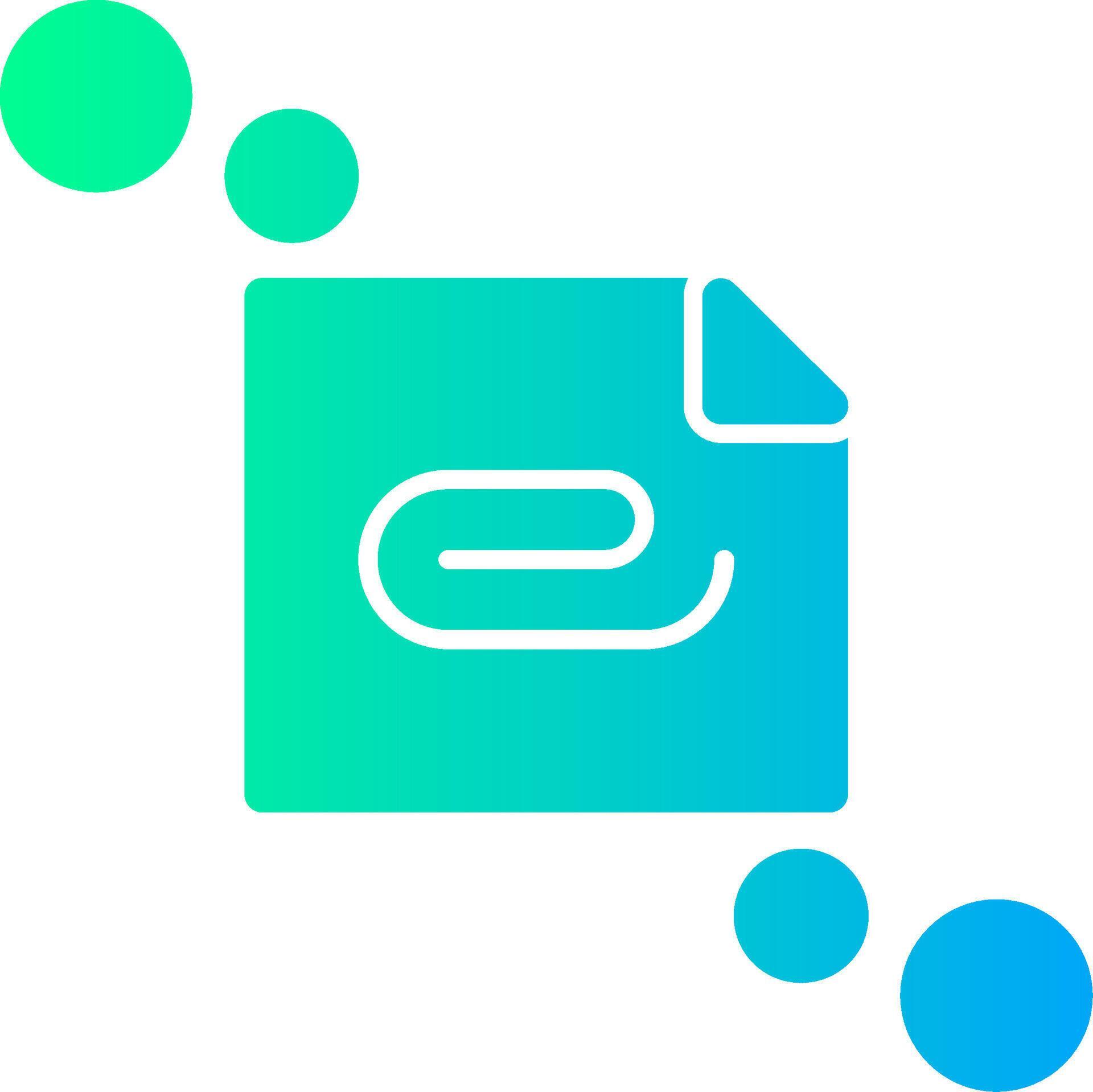 Attach file Solid Multi Gradient Icon 39480766 Vector Art at Vecteezy