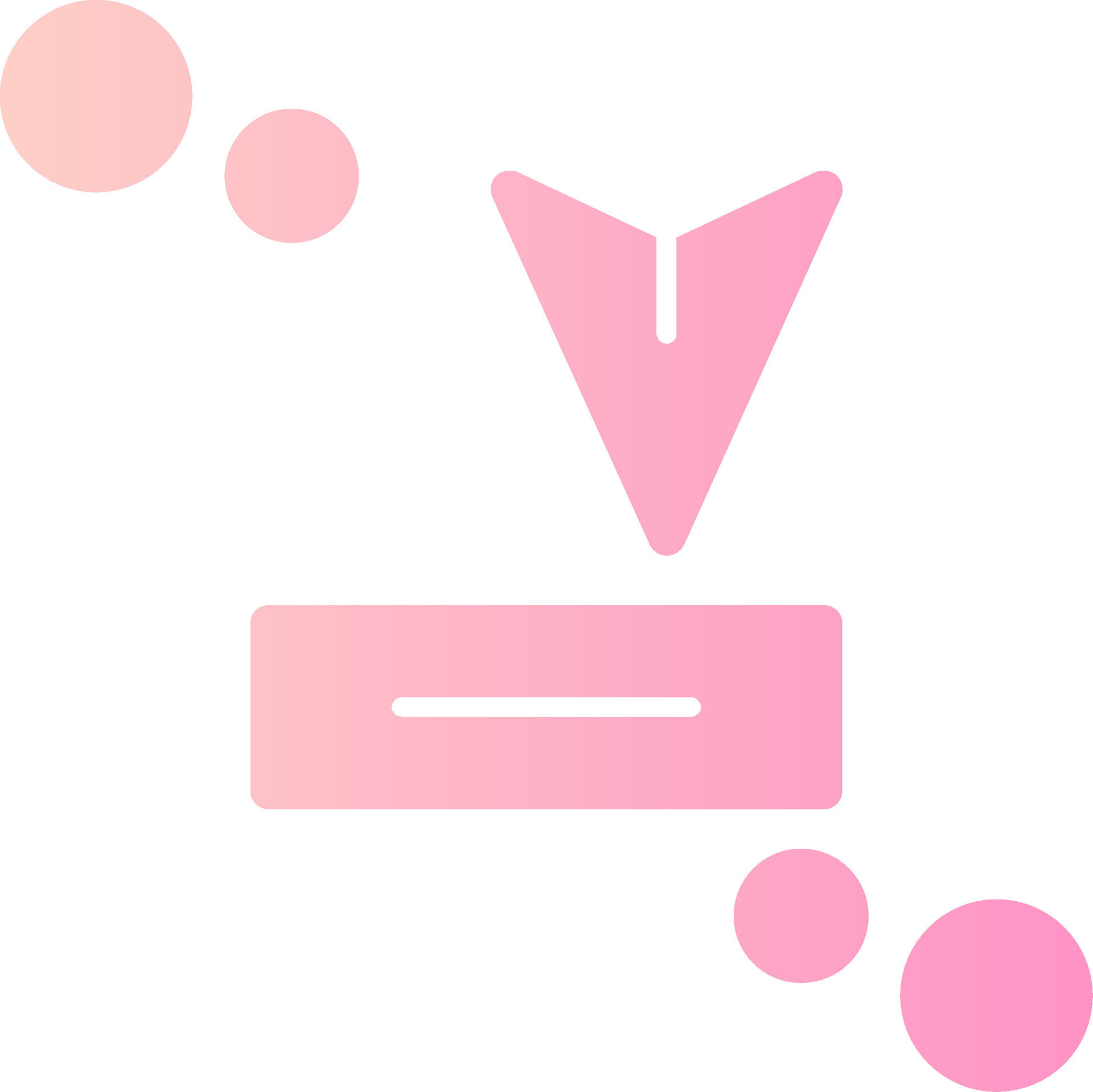 Receive button Solid Multi Gradient Icon 39480871 Vector Art at Vecteezy