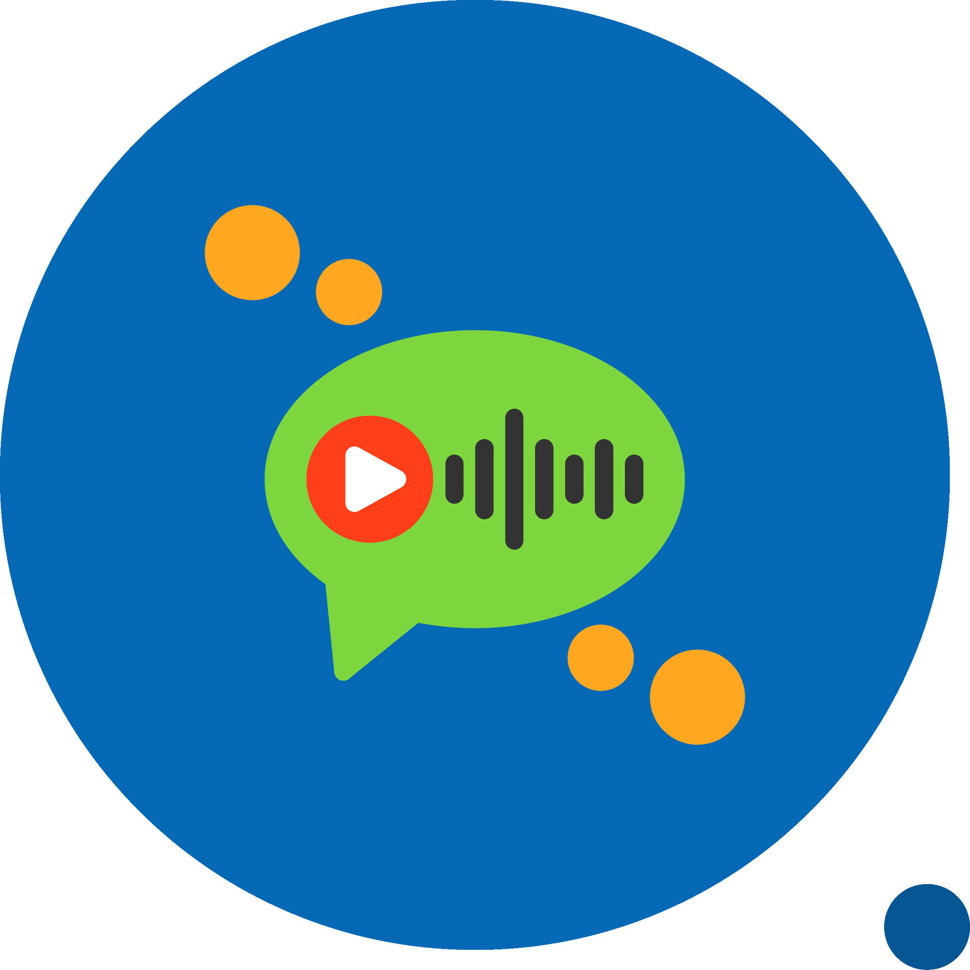 Voice message Flat Shadow Icon 39481005 Vector Art at Vecteezy
