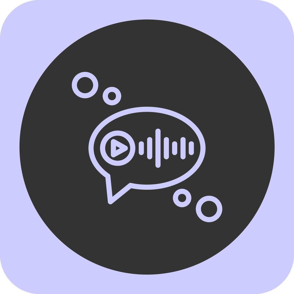 Voice message Linear Round Icon 39481026 Vector Art at Vecteezy