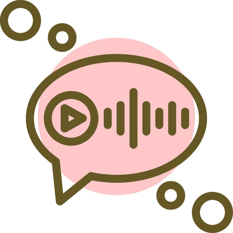 Voice message Linear Circle Icon 39481033 Vector Art at Vecteezy