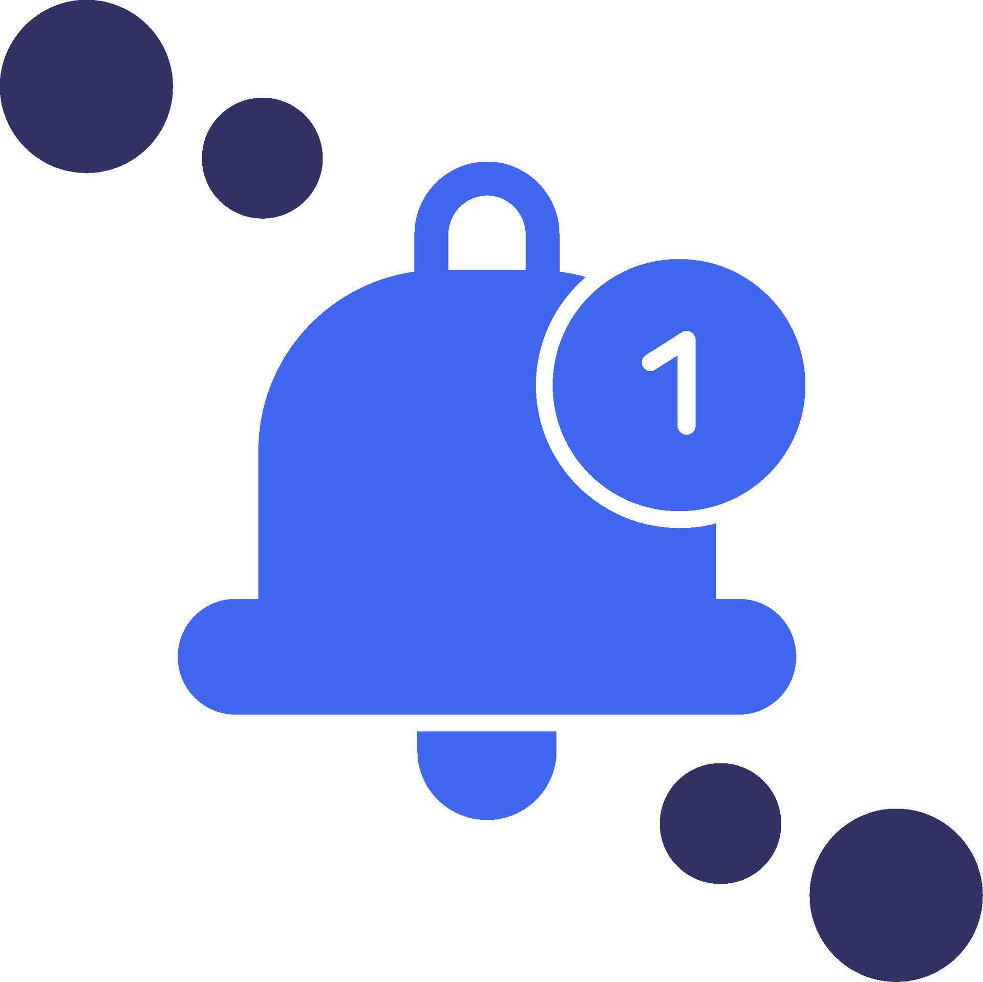 Notifications Solid Two Color Icon 39482048 Vector Art at Vecteezy