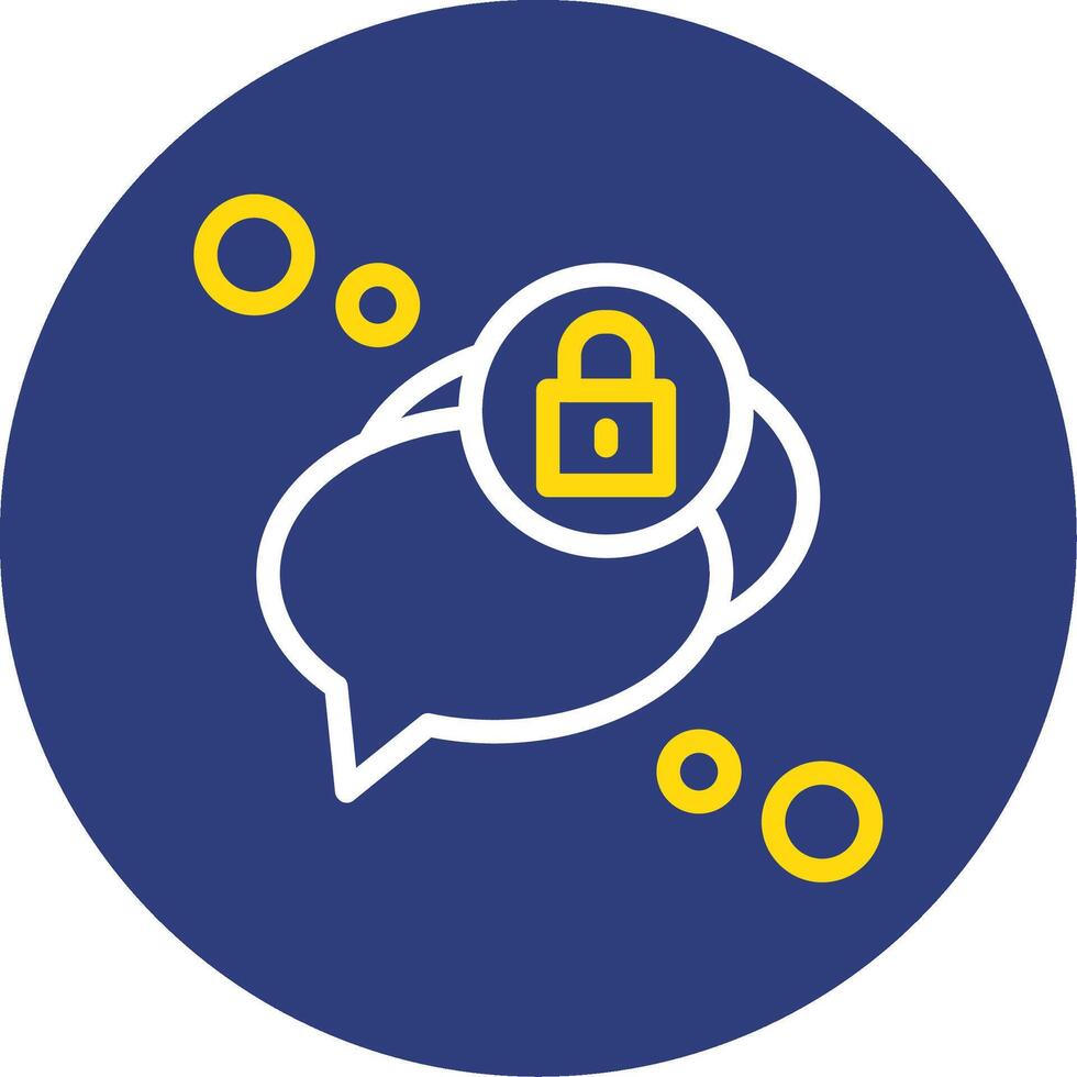 Message encryption Dual Line Circle Icon 39482572 Vector Art at Vecteezy