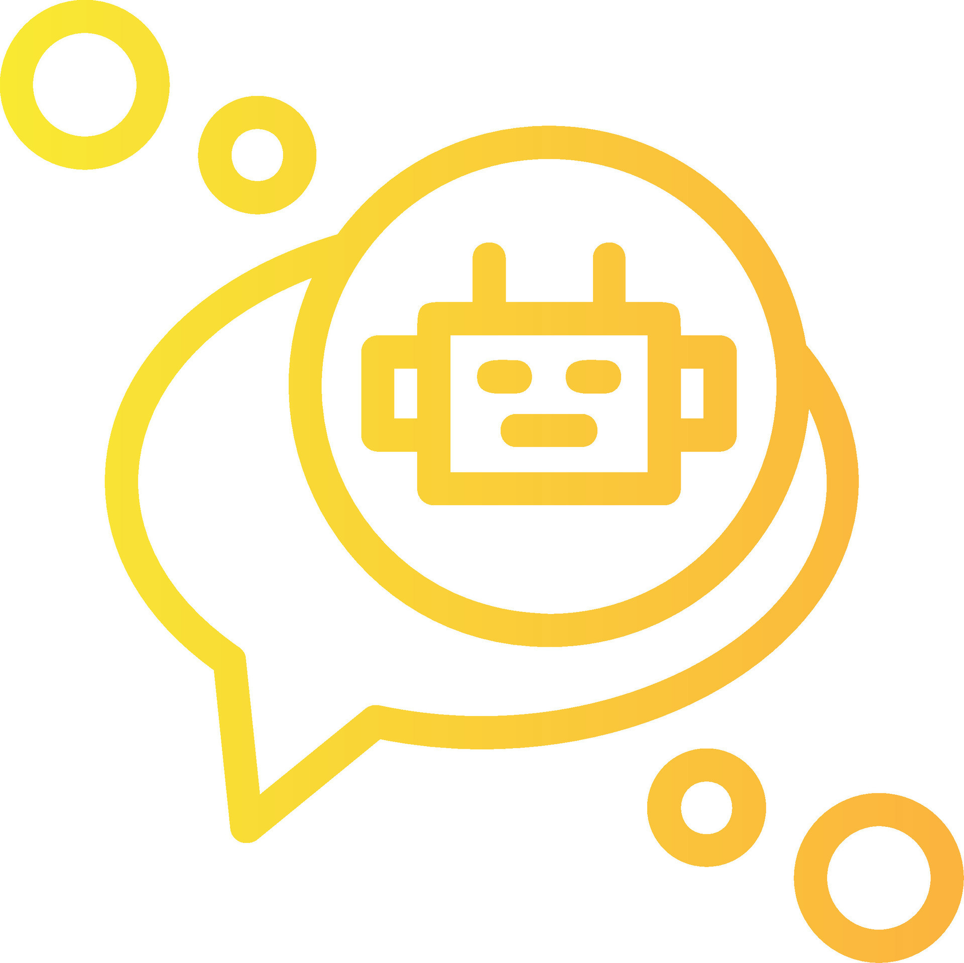 Chatbot Linear Gradient Icon 39482772 Vector Art at Vecteezy