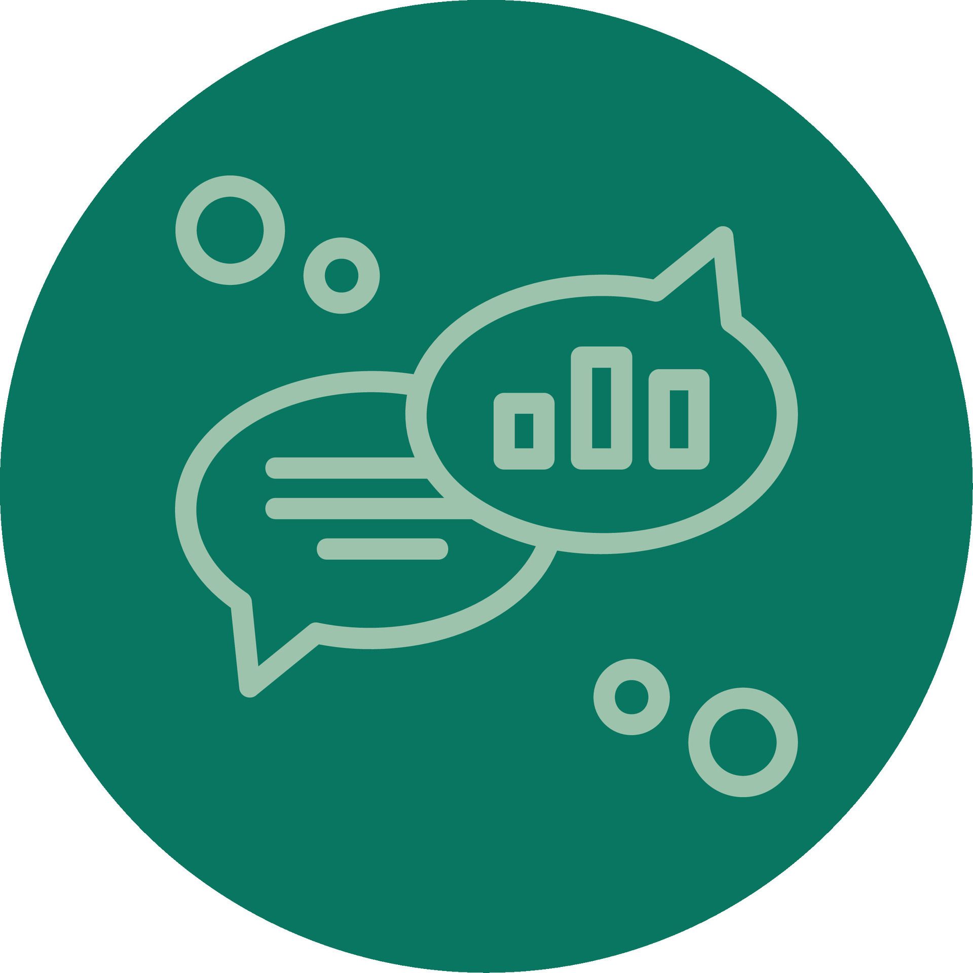 Conversation analysis Line Multi color Icon 39482832 Vector Art at Vecteezy