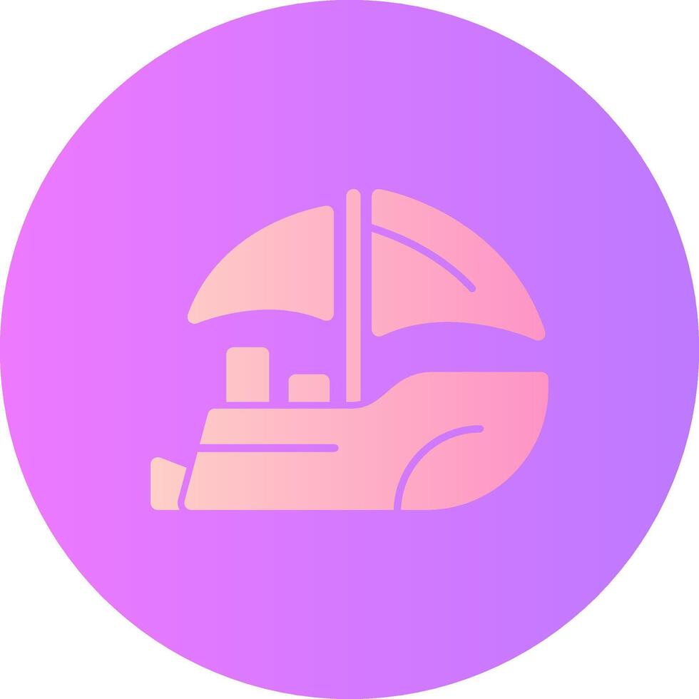 Boat Gradient Circle Icon 39483139 Vector Art At Vecteezy
