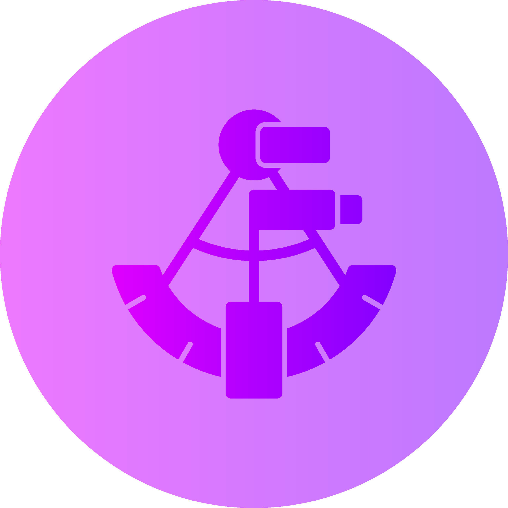 Sextant Gradient Circle Icon 39483416 Vector Art At Vecteezy