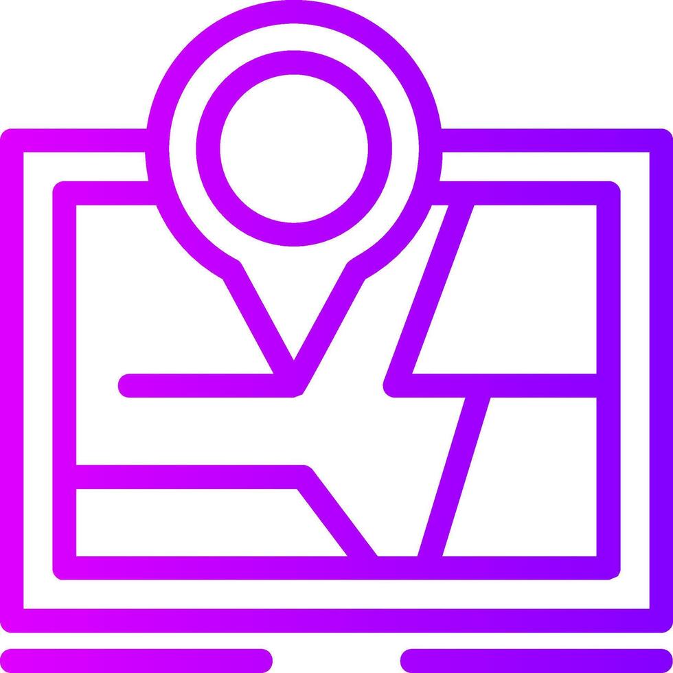 Location Linear Gradient Icon 39483630 Vector Art at Vecteezy
