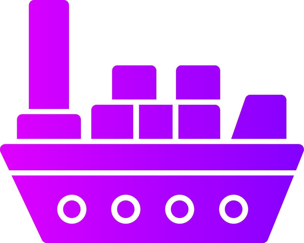 Cargo ship Solid Multi Gradient Icon 39484619 Vector Art at Vecteezy