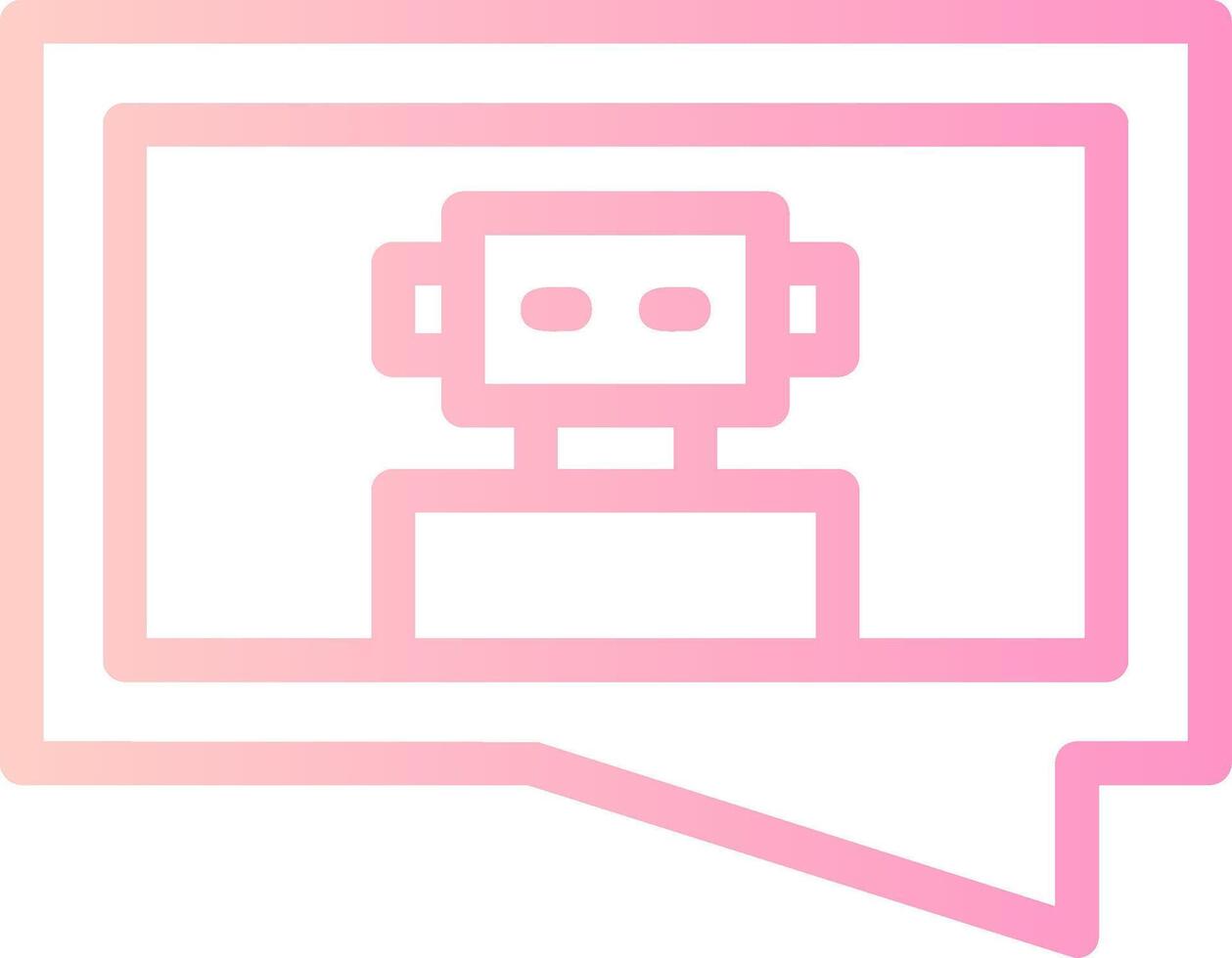 Chatbot Linear Gradient Icon 39487050 Vector Art At Vecteezy