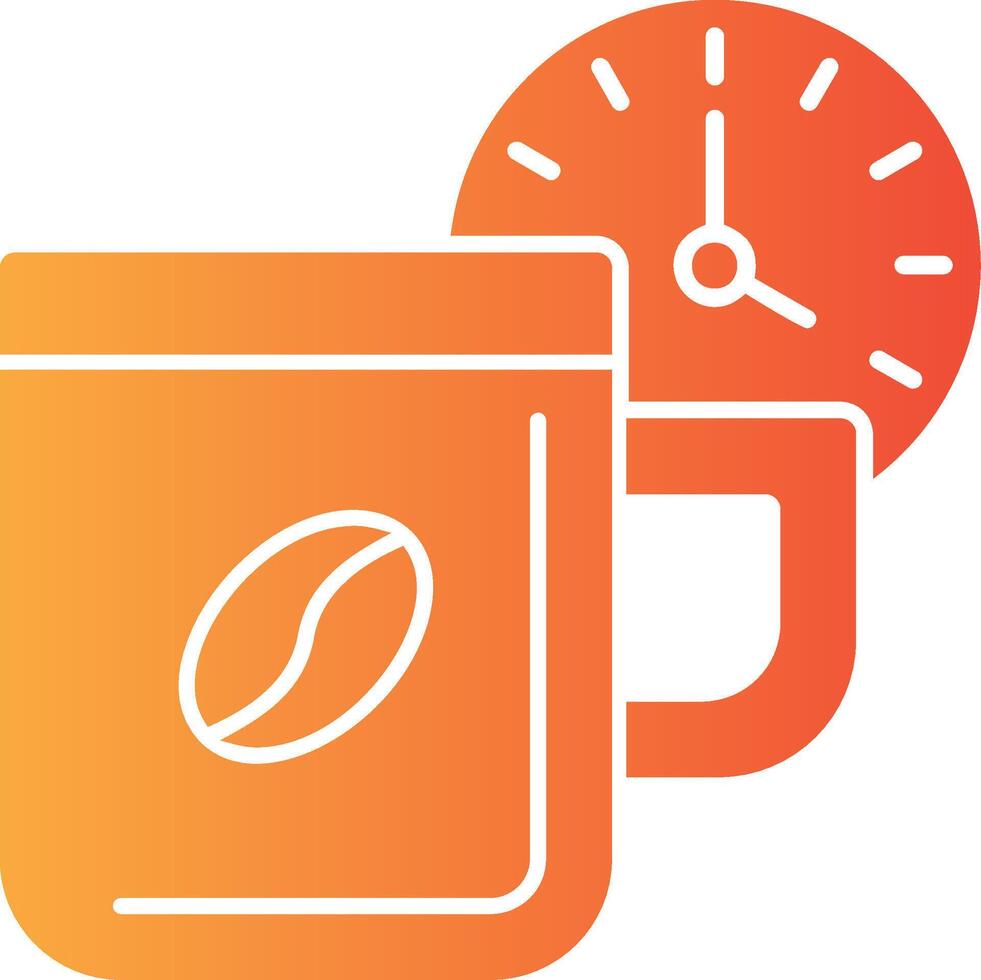 Break time Solid Multi Gradient Icon 39487265 Vector Art at Vecteezy