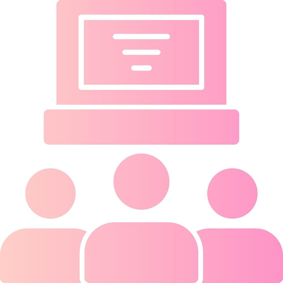 Remote team Solid Multi Gradient Icon 39487759 Vector Art at Vecteezy