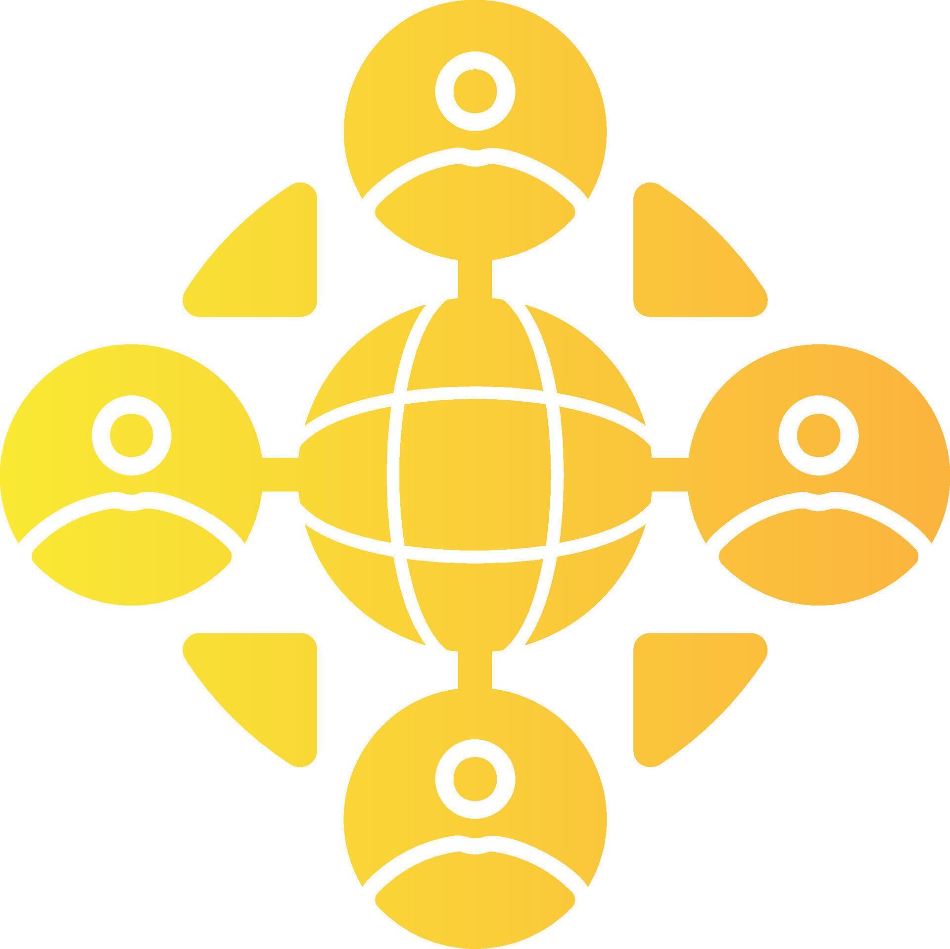 Remote work networking Solid Multi Gradient Icon 39488626 Vector Art at ...