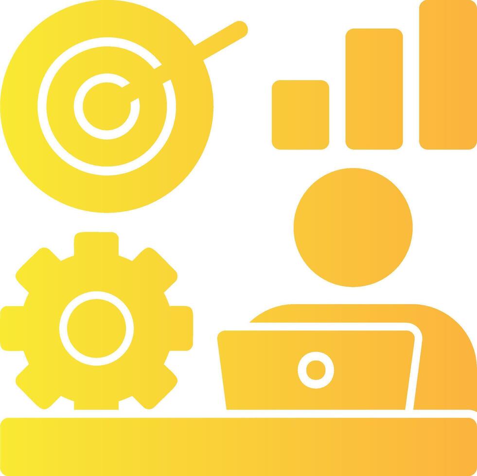 Remote work goals Solid Multi Gradient Icon 39489072 Vector Art at Vecteezy