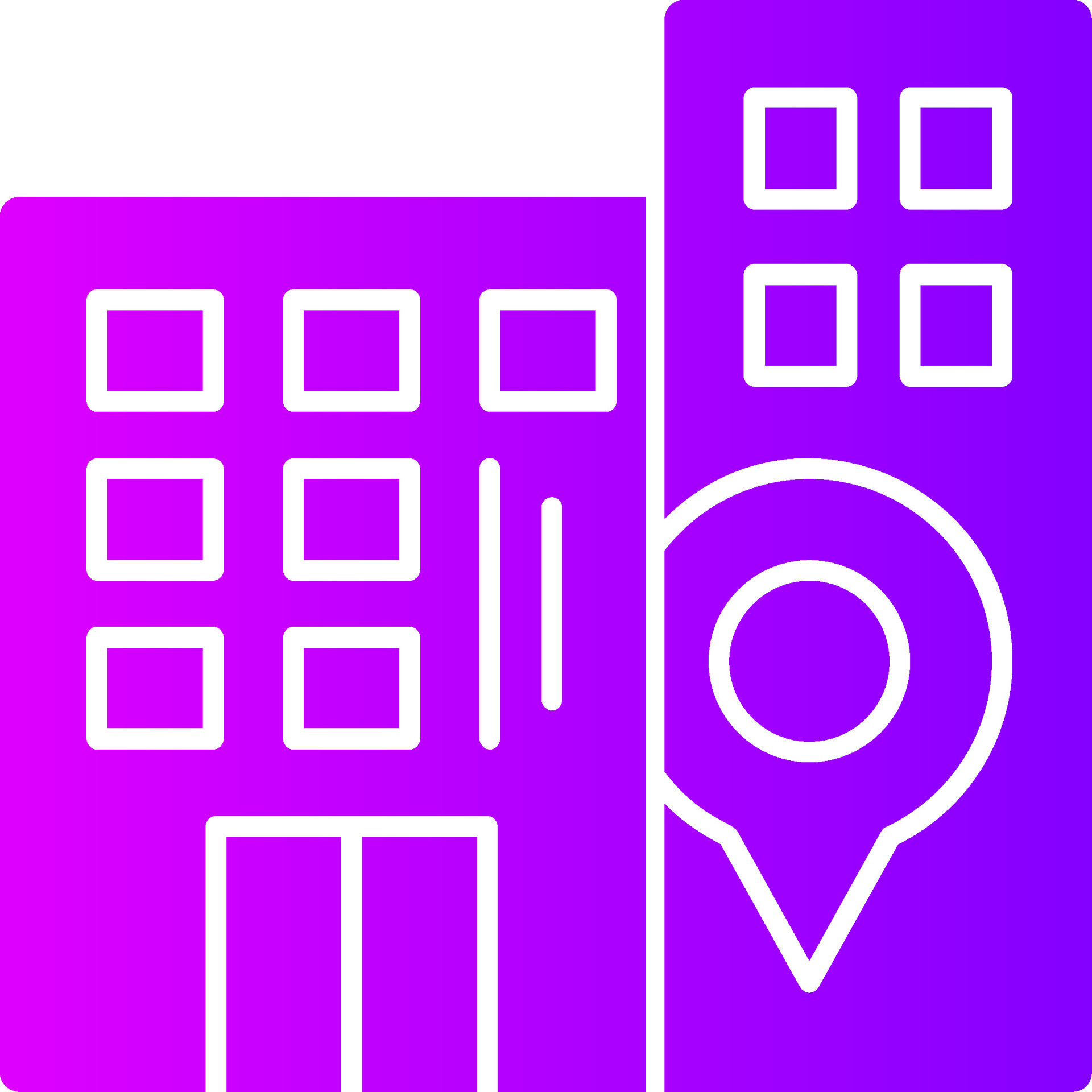 Office Building Solid Multi Gradient Icon 39489253 Vector Art at Vecteezy