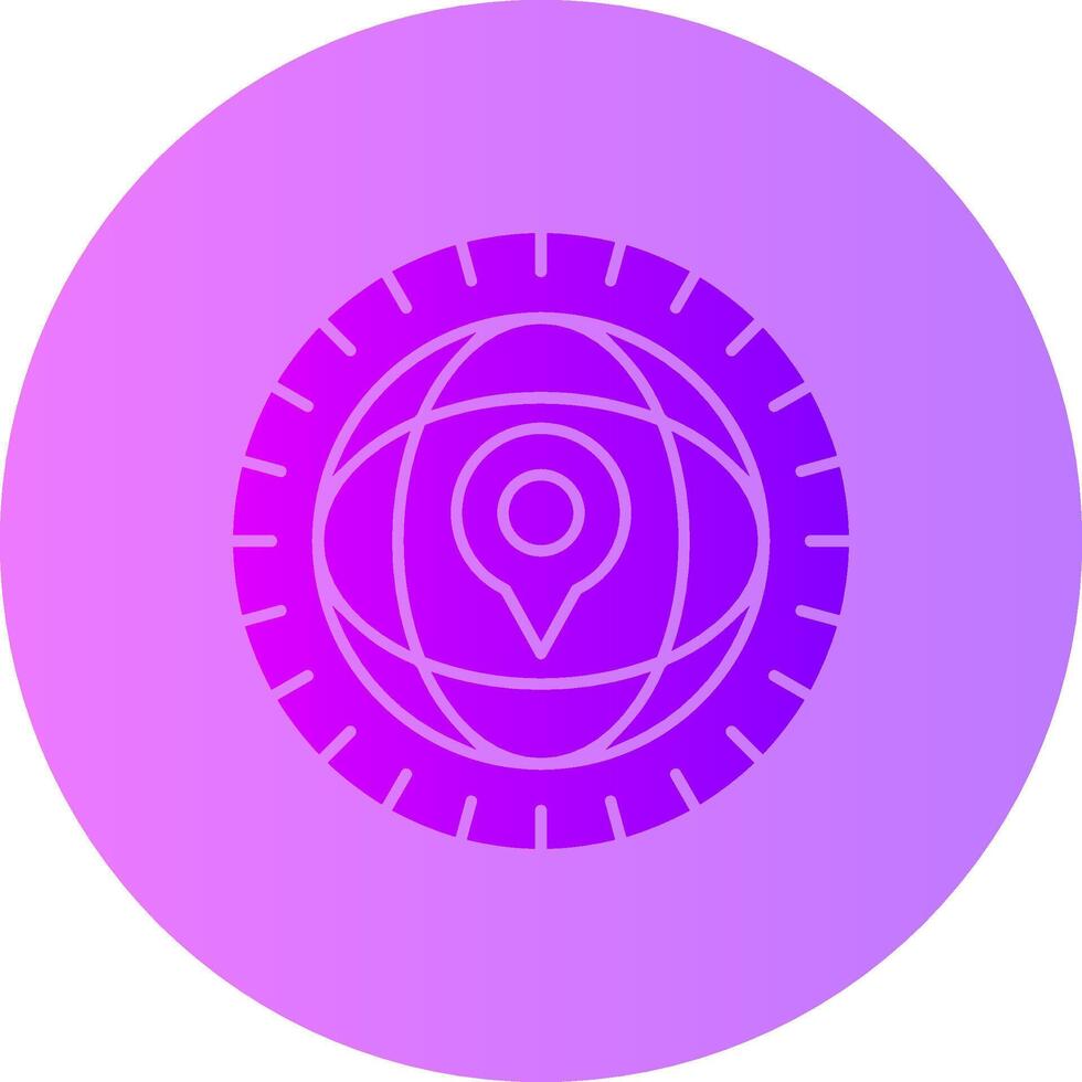 Globe Gradient Circle Icon 39491465 Vector Art at Vecteezy
