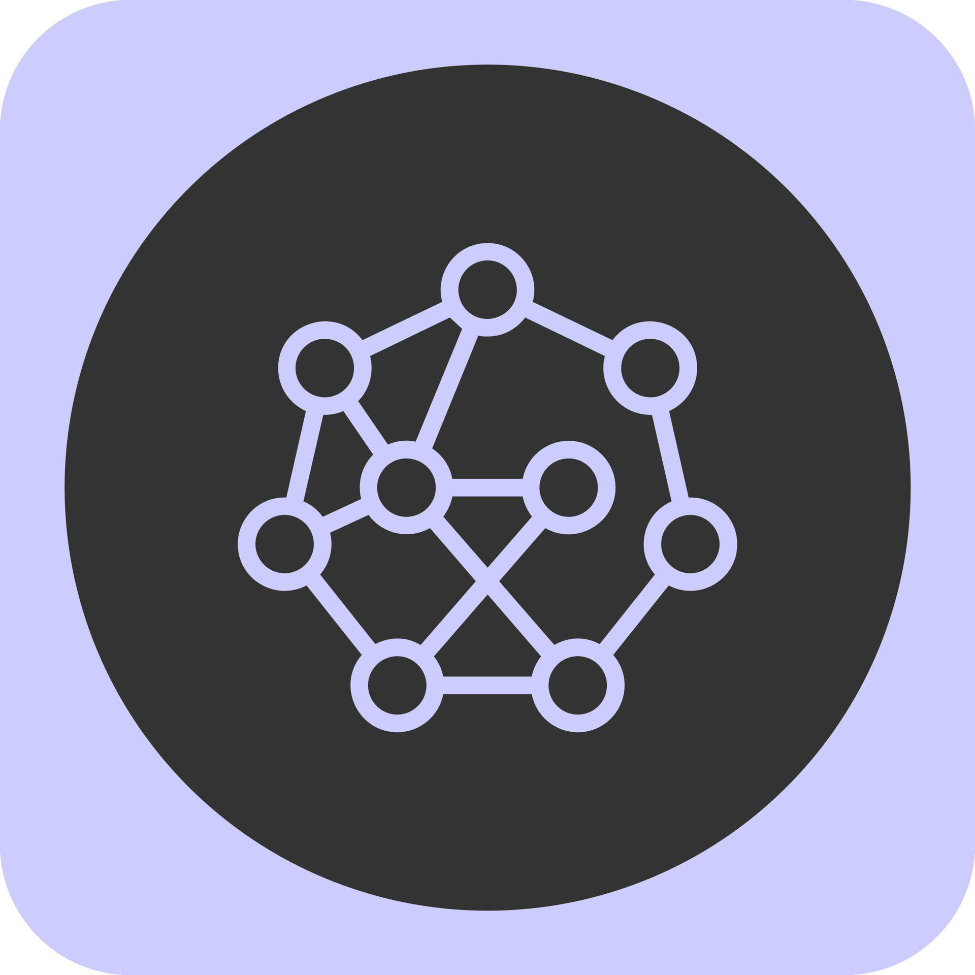Neural Network Linear Round Icon 39492451 Vector Art At Vecteezy