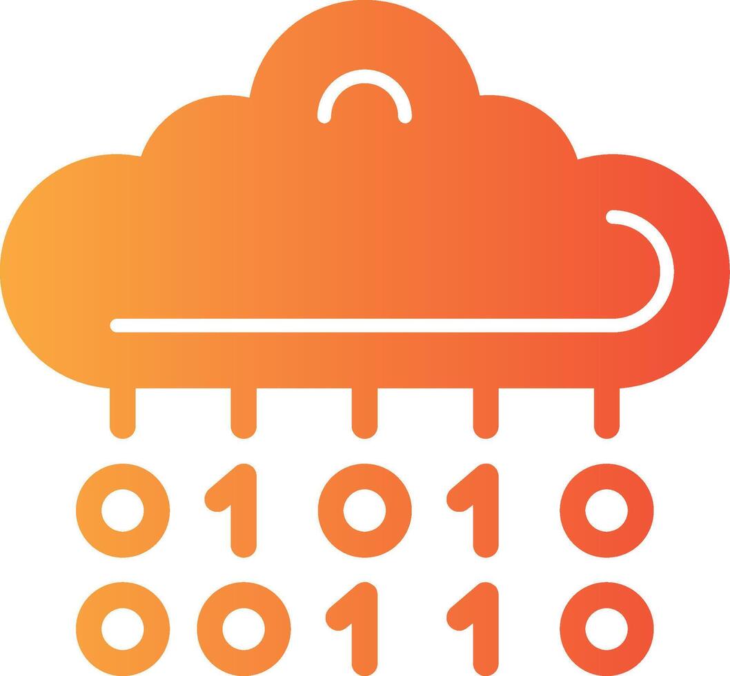 Binary Code Solid Multi Gradient Icon 39492568 Vector Art At Vecteezy