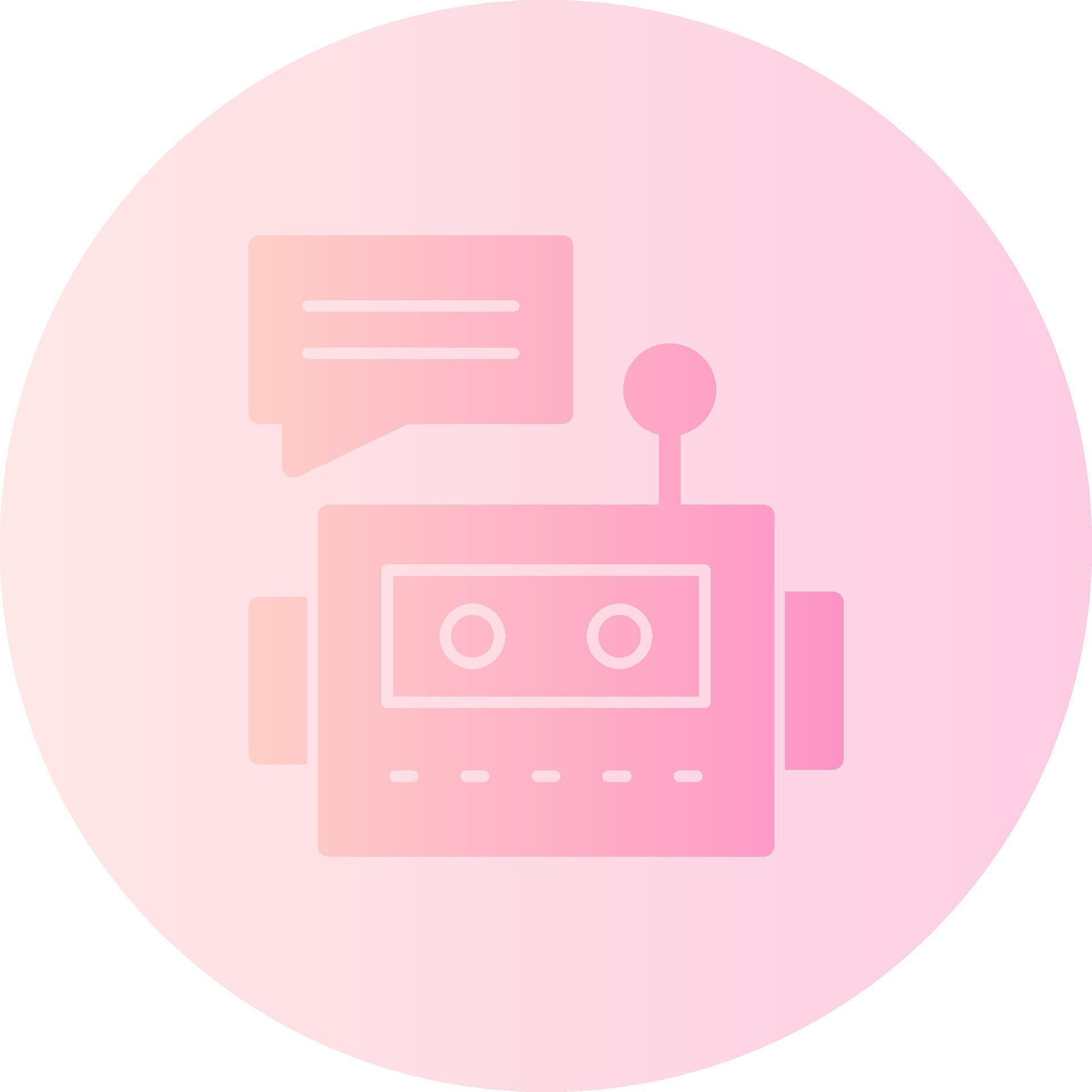 Chatbot Gradient Circle Icon 39492591 Vector Art at Vecteezy