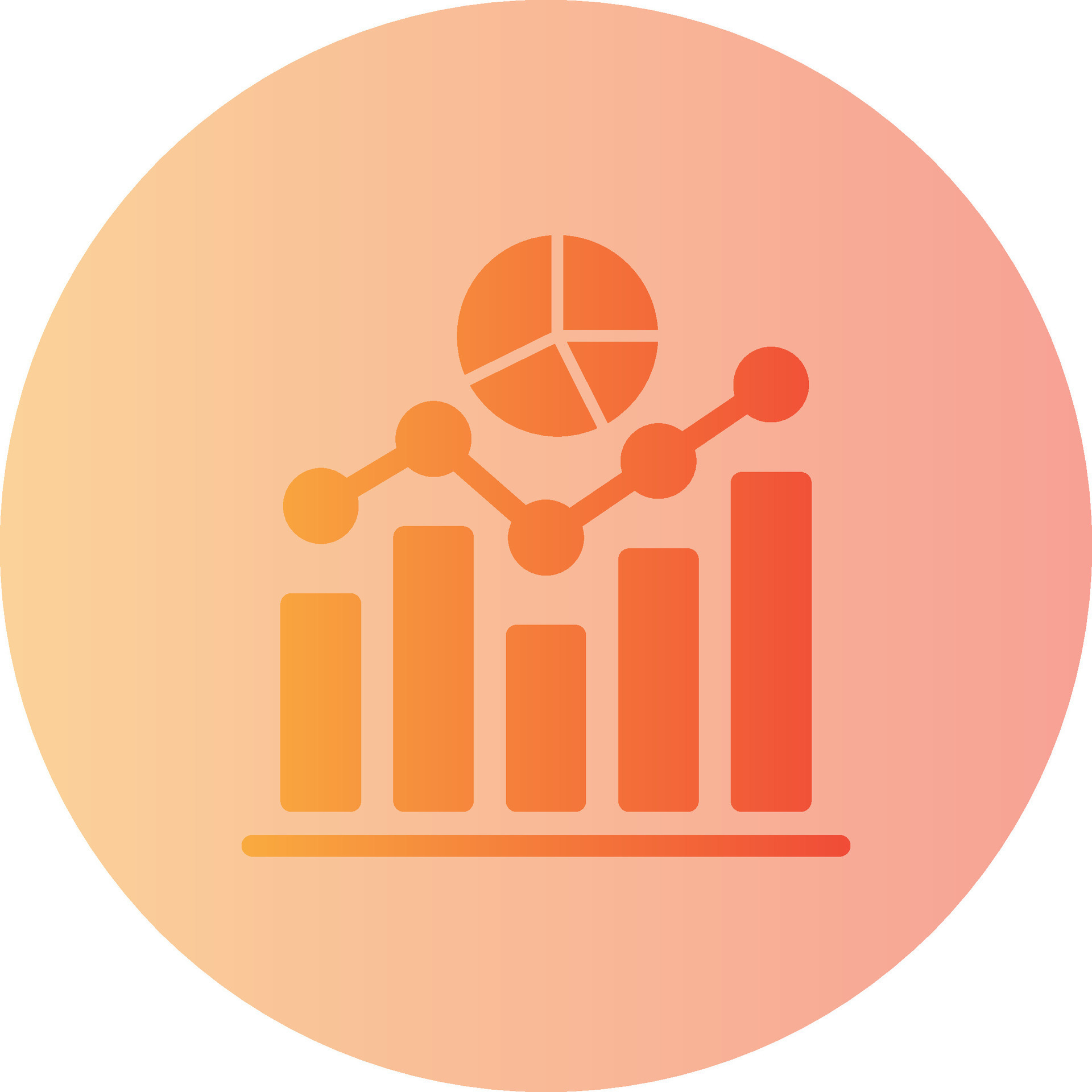 Data Analytics Gradient Circle Icon 39492730 Vector Art at Vecteezy