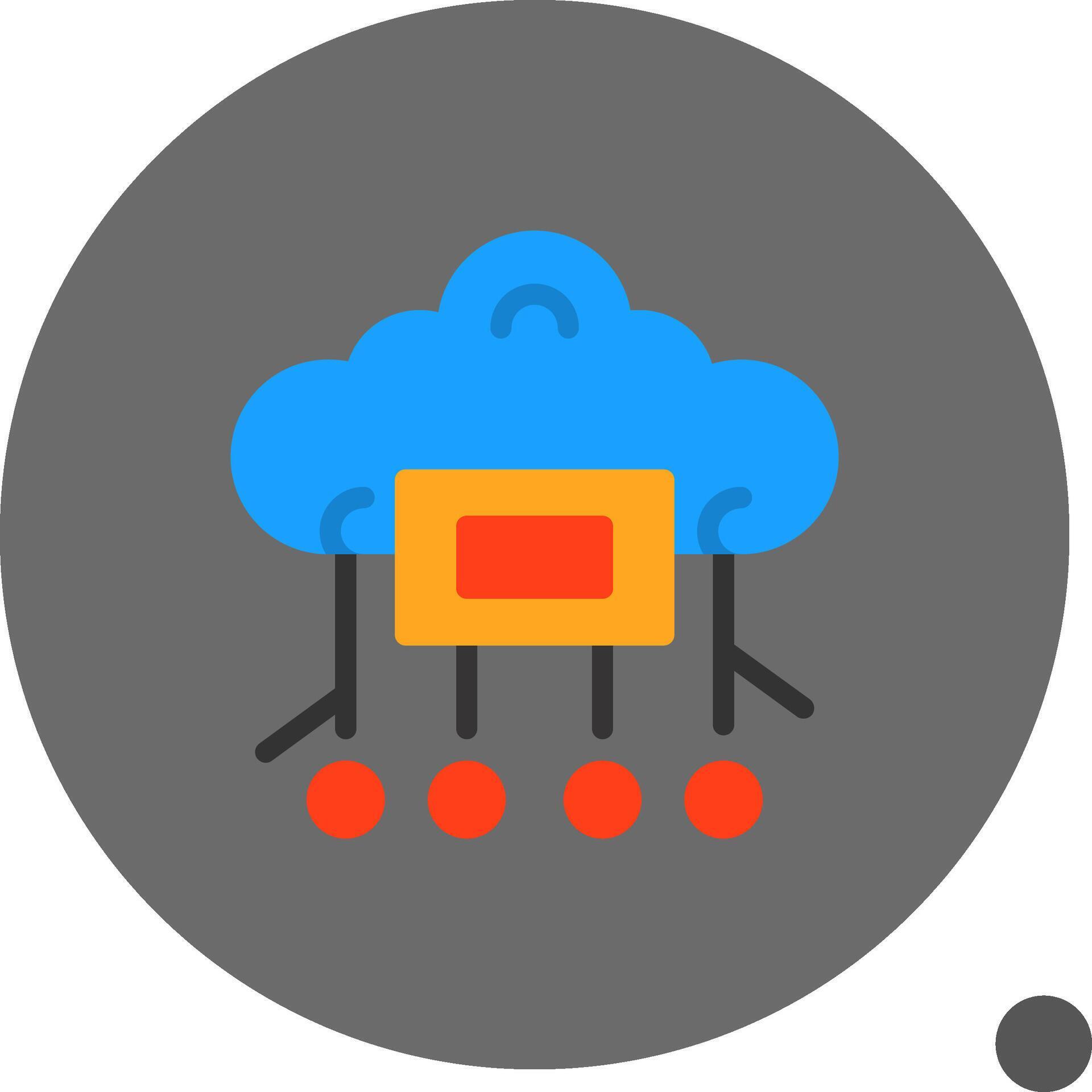 Cloud Computing Flat Shadow Icon 39492958 Vector Art at Vecteezy