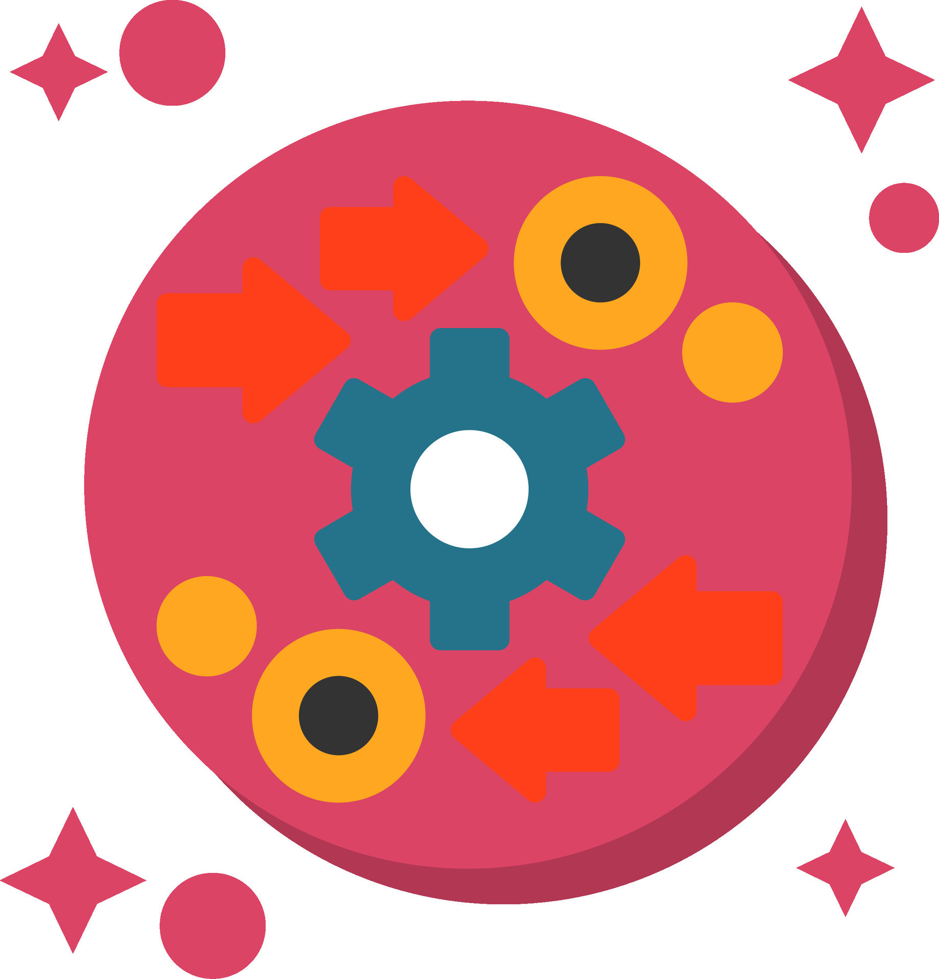 Automation Tailed Color Icon 39493060 Vector Art at Vecteezy