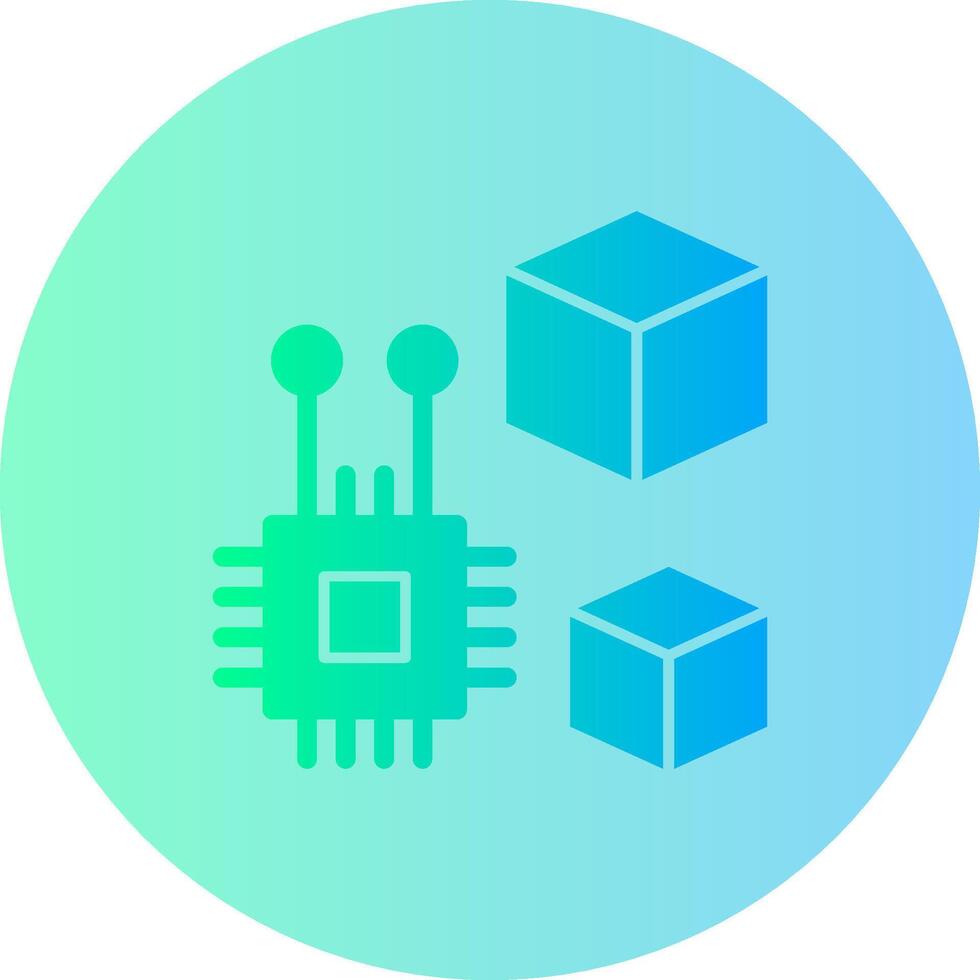 Digital Twin Gradient Circle Icon 39493592 Vector Art at Vecteezy