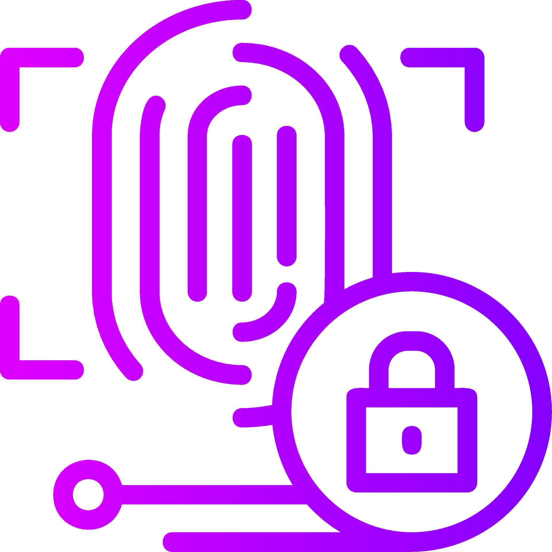 Biometric Authentication Linear Gradient Icon 39494272 Vector Art At Vecteezy