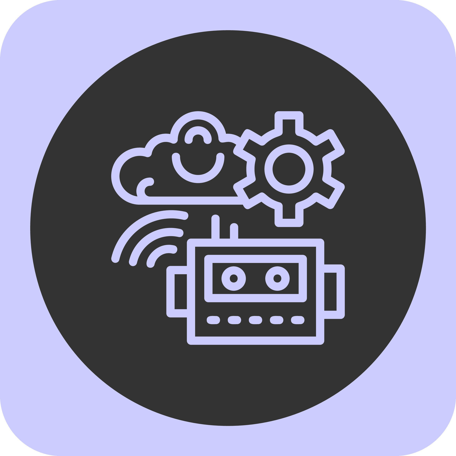 Cognitive Robotics Linear Round Icon 39494876 Vector Art at Vecteezy