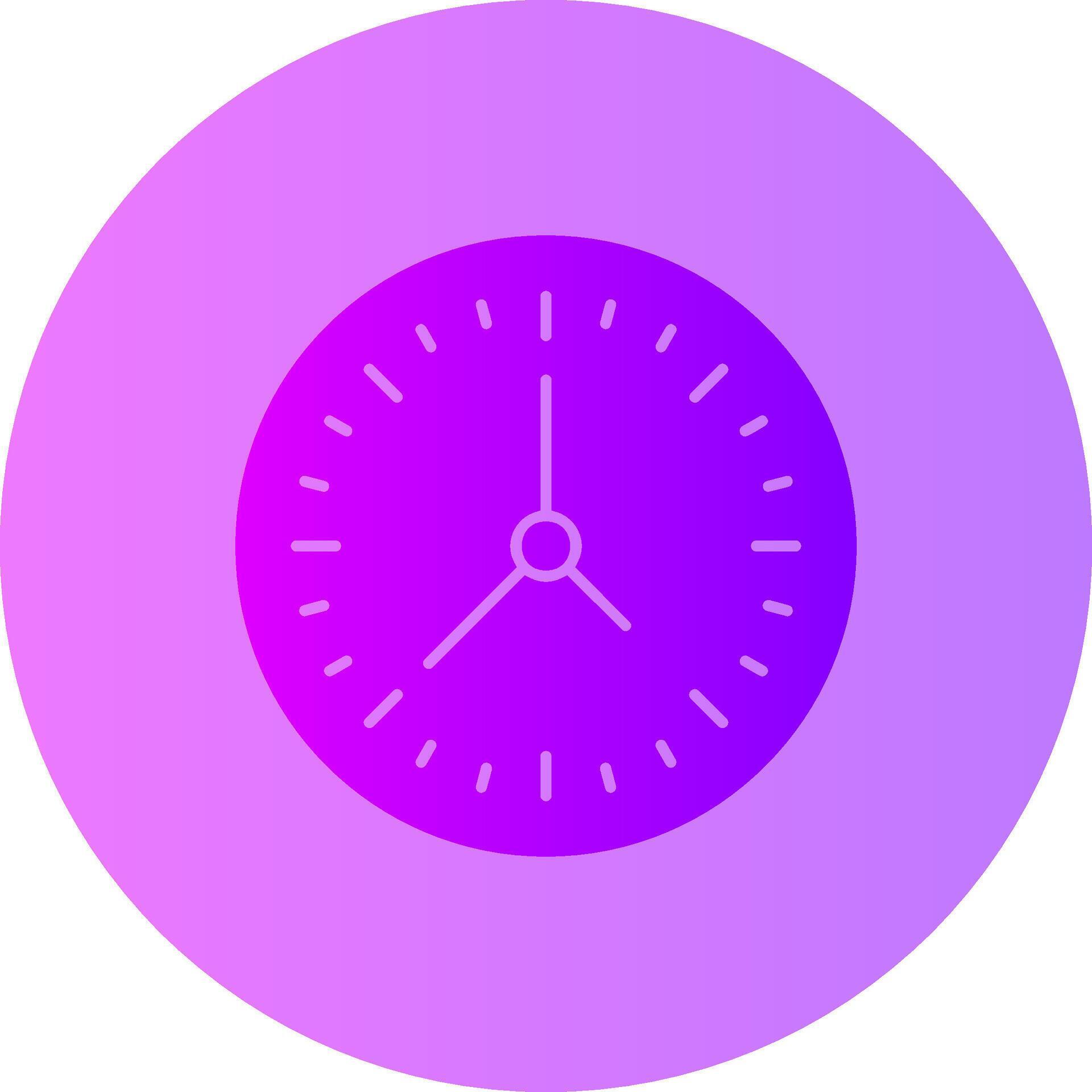 Clock Gradient Circle Icon 39499608 Vector Art at Vecteezy