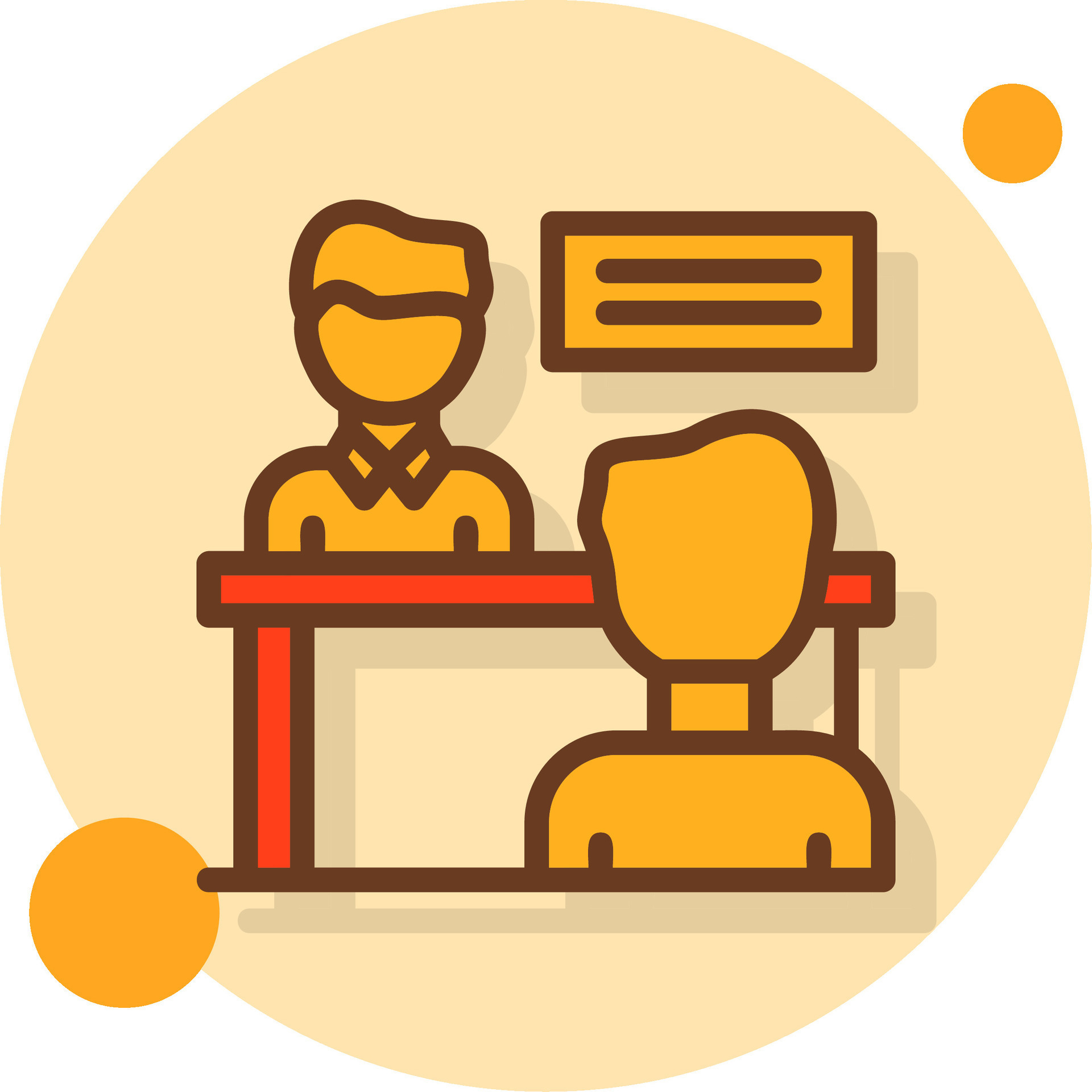 Interviewer and interviewee Filled Shadow Circle Icon 39500345 Vector ... Interviewer and interviewee Filled Shadow Circle Icon 39500345 Vector ...