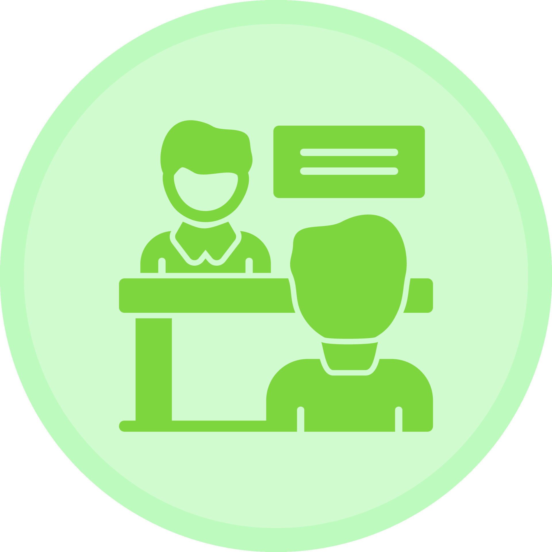 Interviewer and interviewee Multicolor Circle Icon 39500350 Vector Art ... Interviewer and interviewee Multicolor Circle Icon 39500350 Vector Art ...