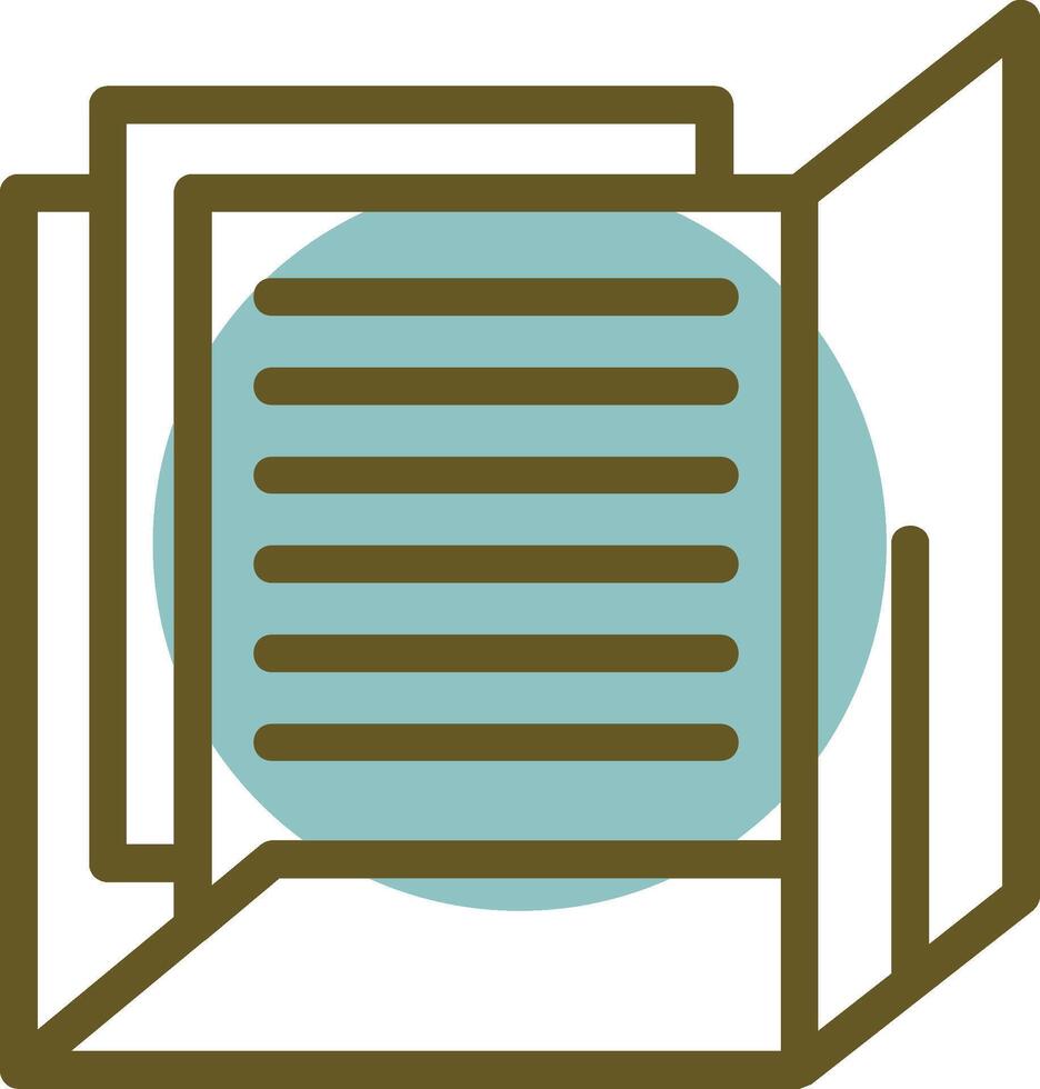 documento carpeta lineal circulo icono 39500951 Vector en Vecteezy