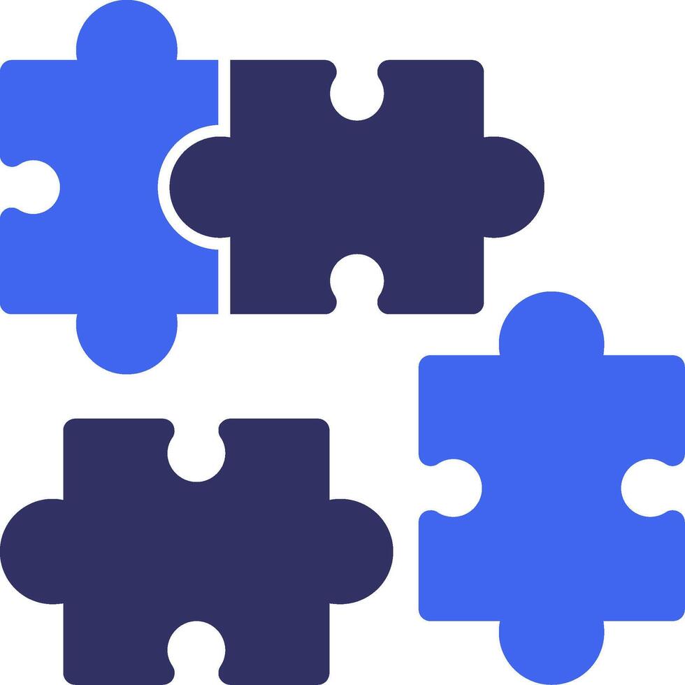 Puzzle Piece Solid Two Color Icon 39501189 Vector Art at Vecteezy
