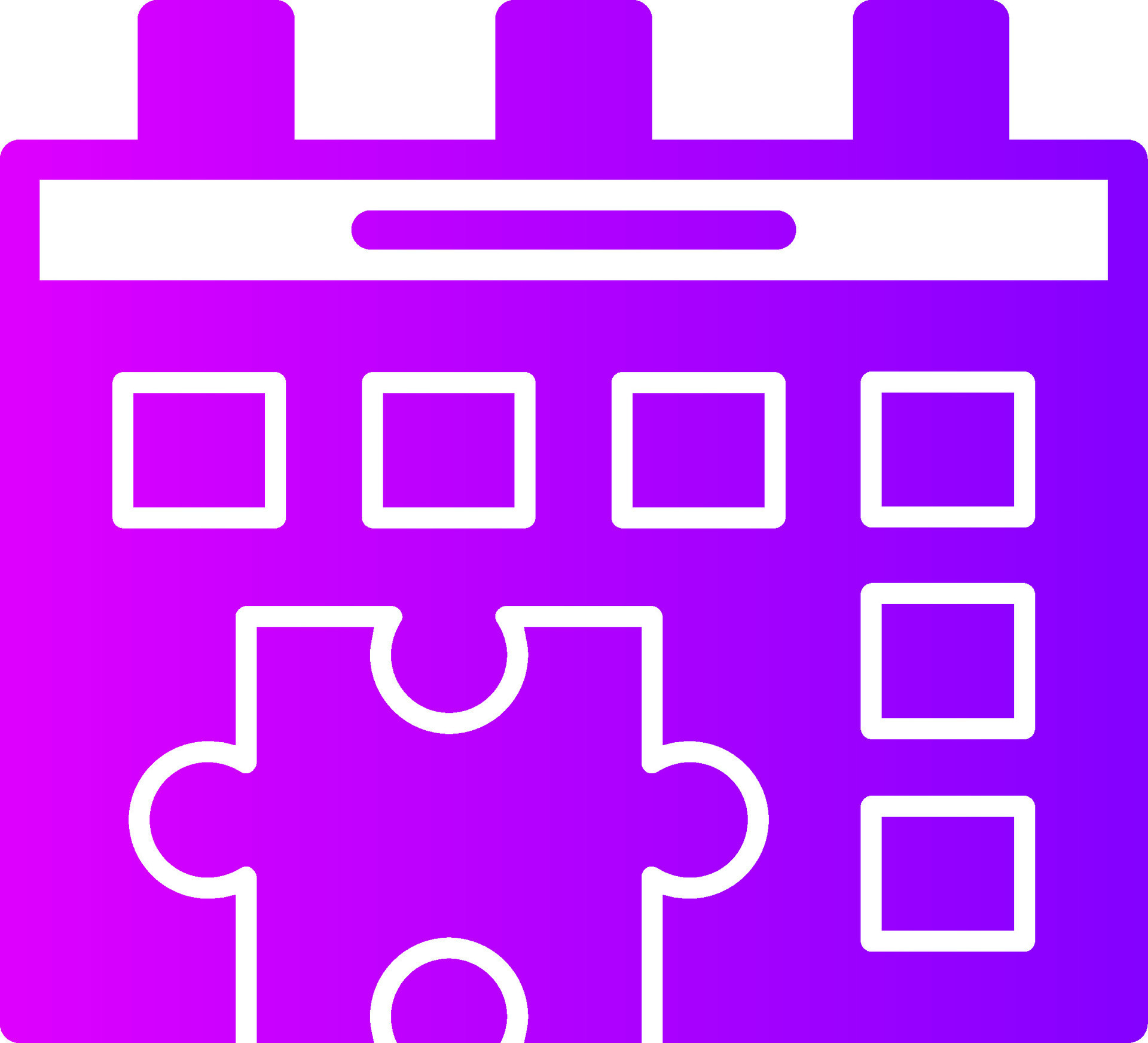 Work Calendar Solid Multi Gradient Icon 39502366 Vector Art at Vecteezy