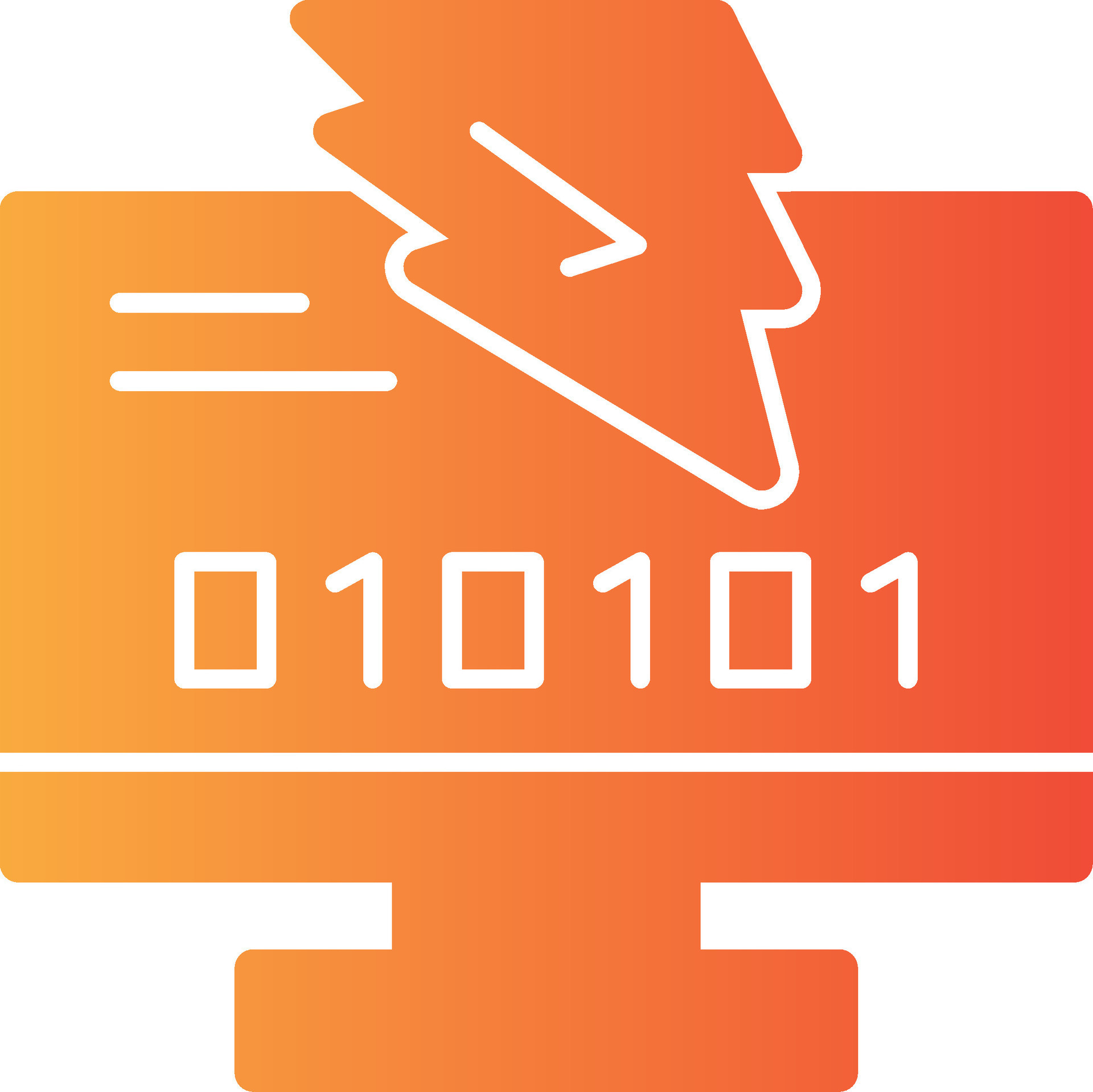 Byte Blitz Solid Multi Gradient Icon 39507037 Vector Art at Vecteezy