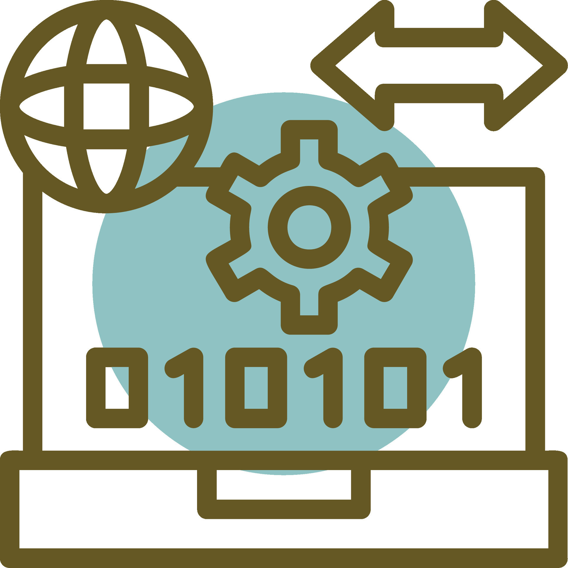 Swift Flow Linear Circle Icon 39509047 Vector Art at Vecteezy