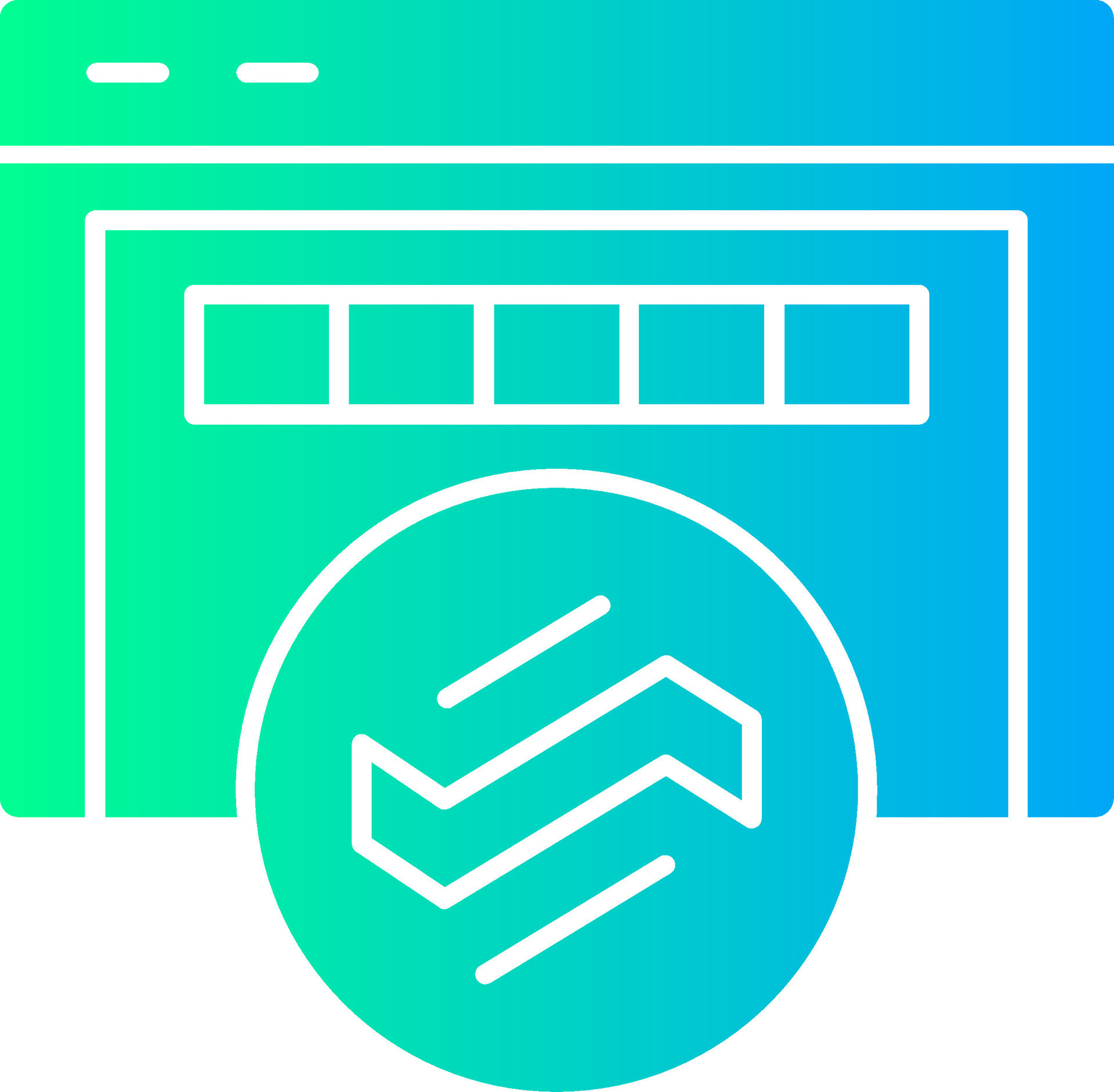 Ace Wave Solid Multi Gradient Icon 39509562 Vector Art at Vecteezy