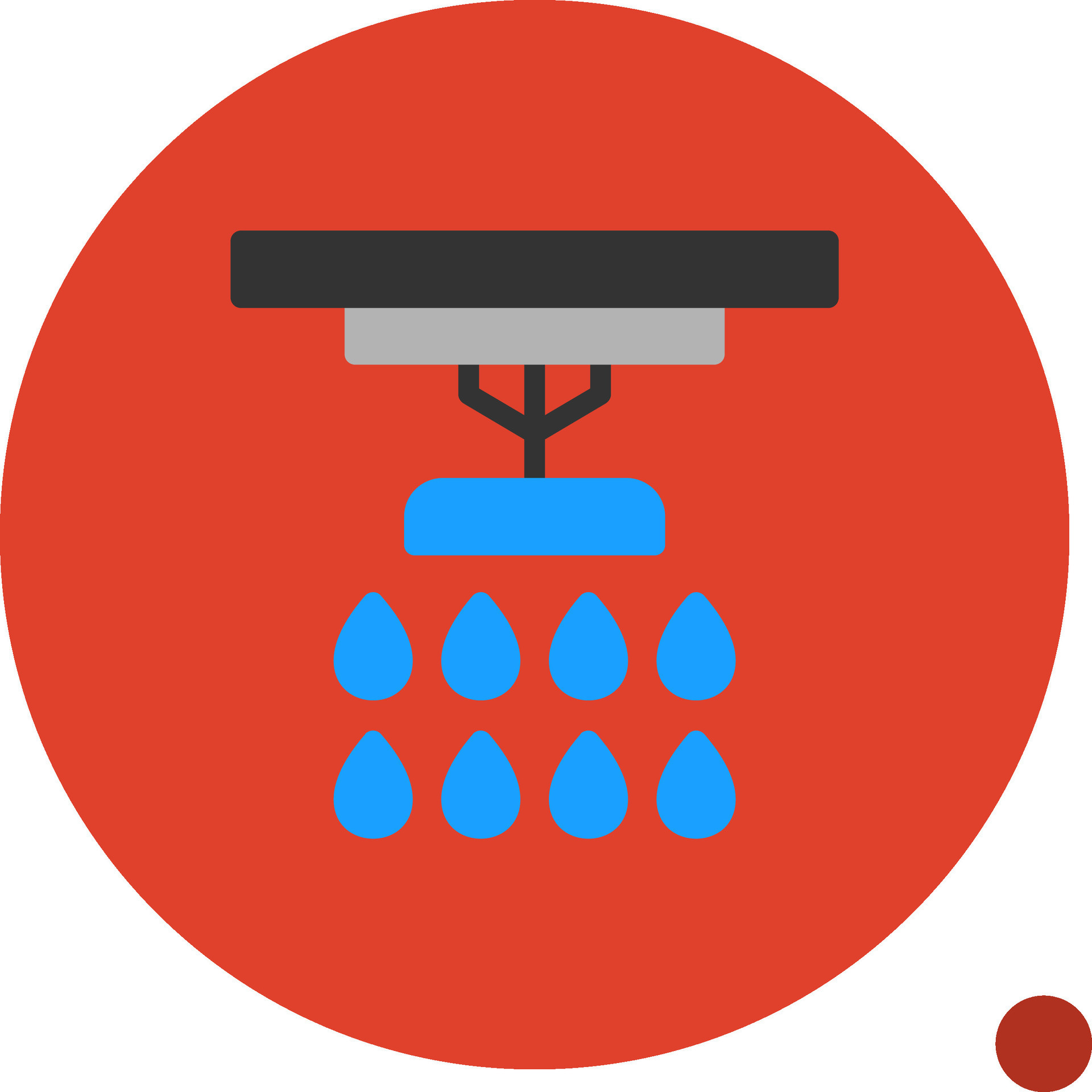 Sprinkler Flat Shadow Icon 39511484 Vector Art At Vecteezy