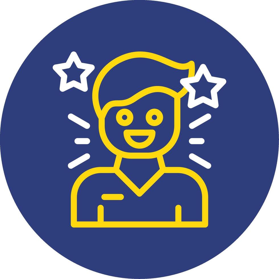 alegría doble línea circulo icono 39514064 Vector en Vecteezy