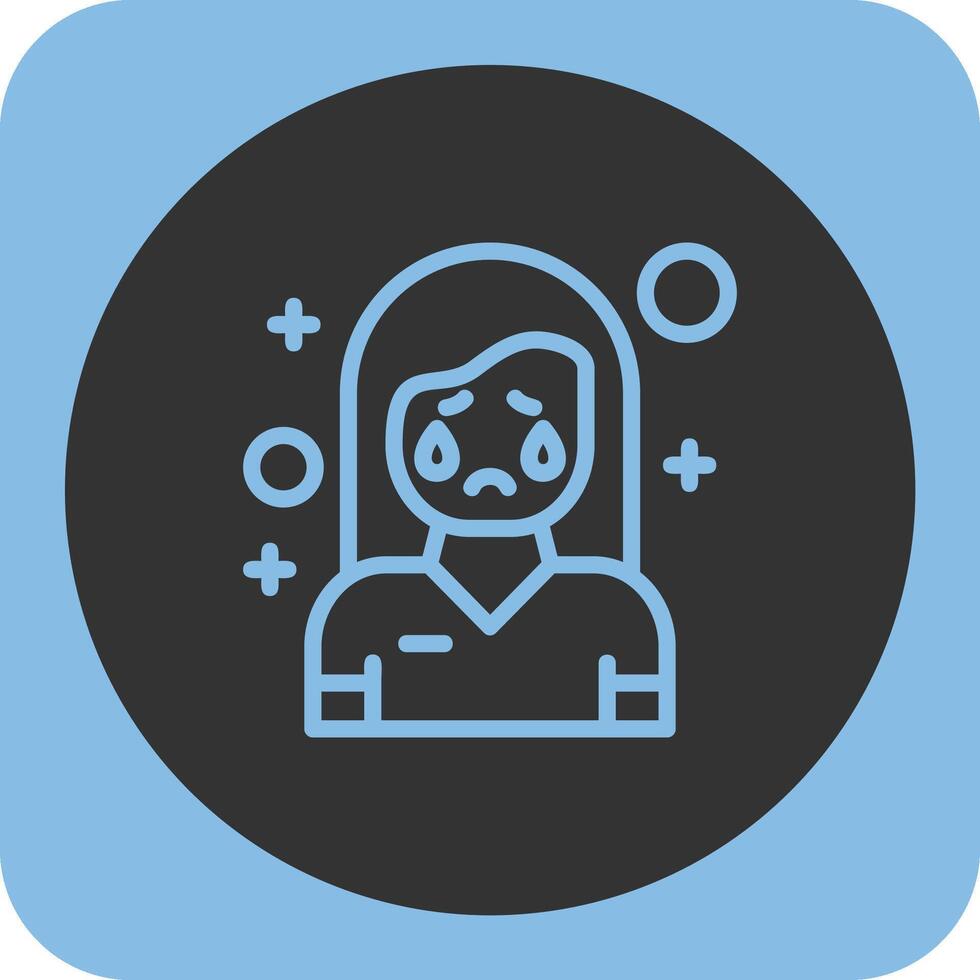 Melancholy Linear Round Icon 39516087 Vector Art at Vecteezy