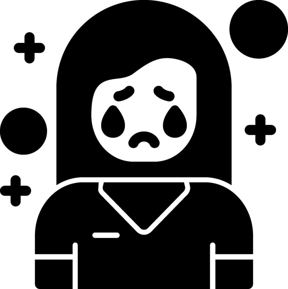 Melancholy Glyph Icon 39516111 Vector Art at Vecteezy