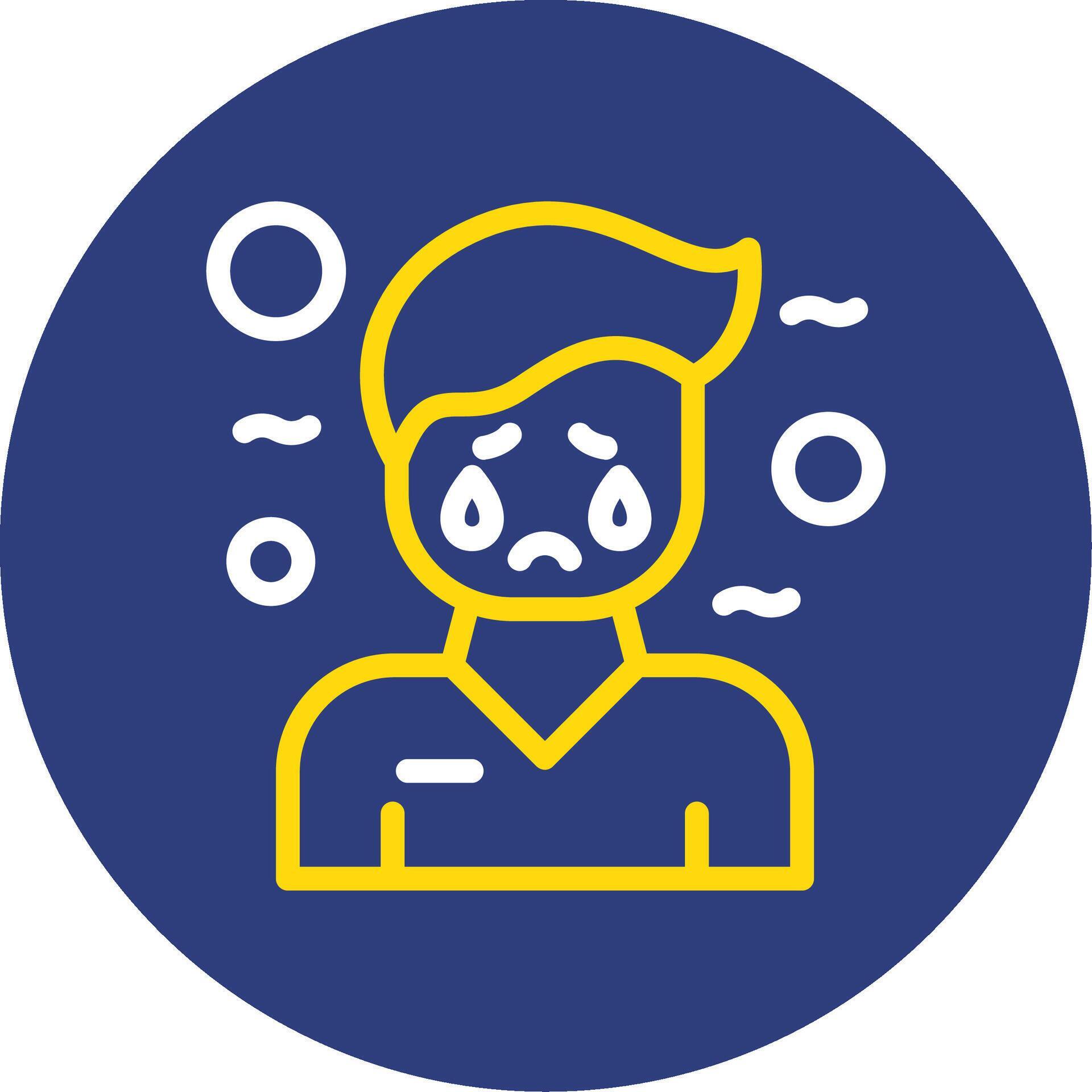 Melancholy Dual Line Circle Icon 39516513 Vector Art at Vecteezy