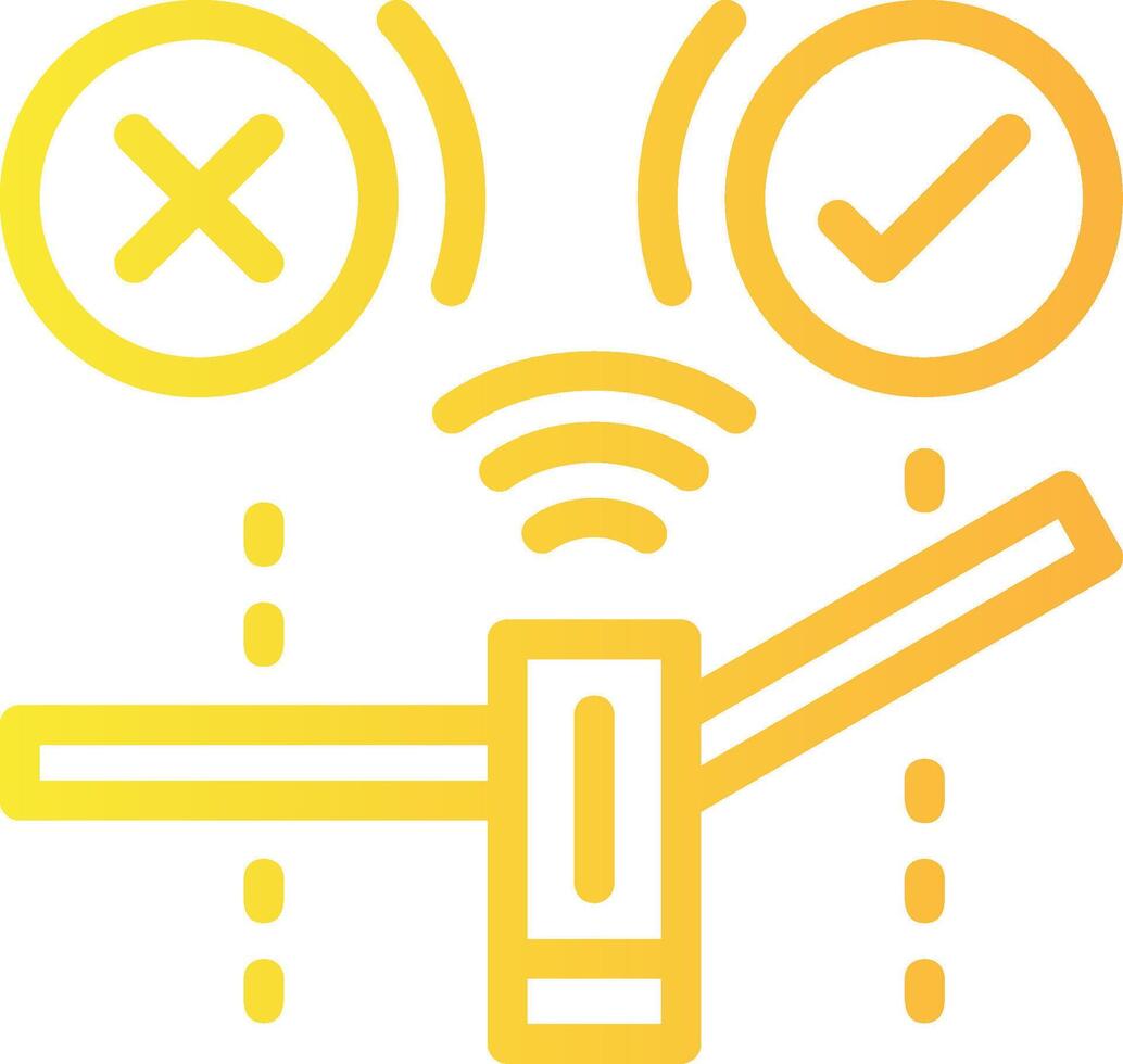 Automatic gate Linear Gradient Icon 39516548 Vector Art at Vecteezy